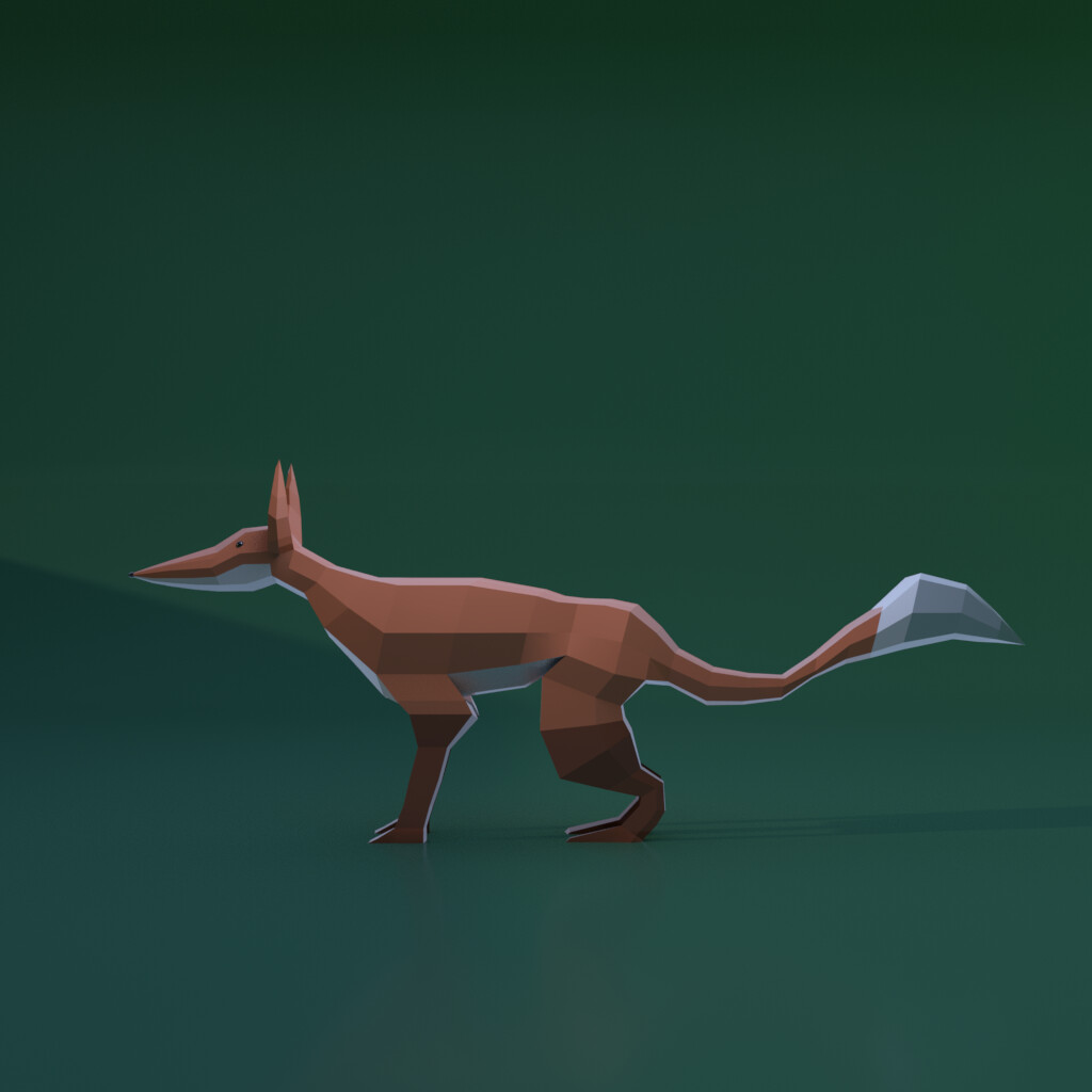 ArtStation - Low Poly Fox