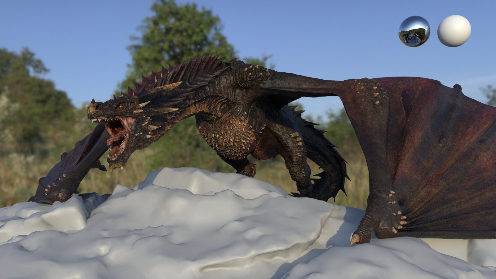 Truong CG Artist - The Tyrant dragon project (early dev look)