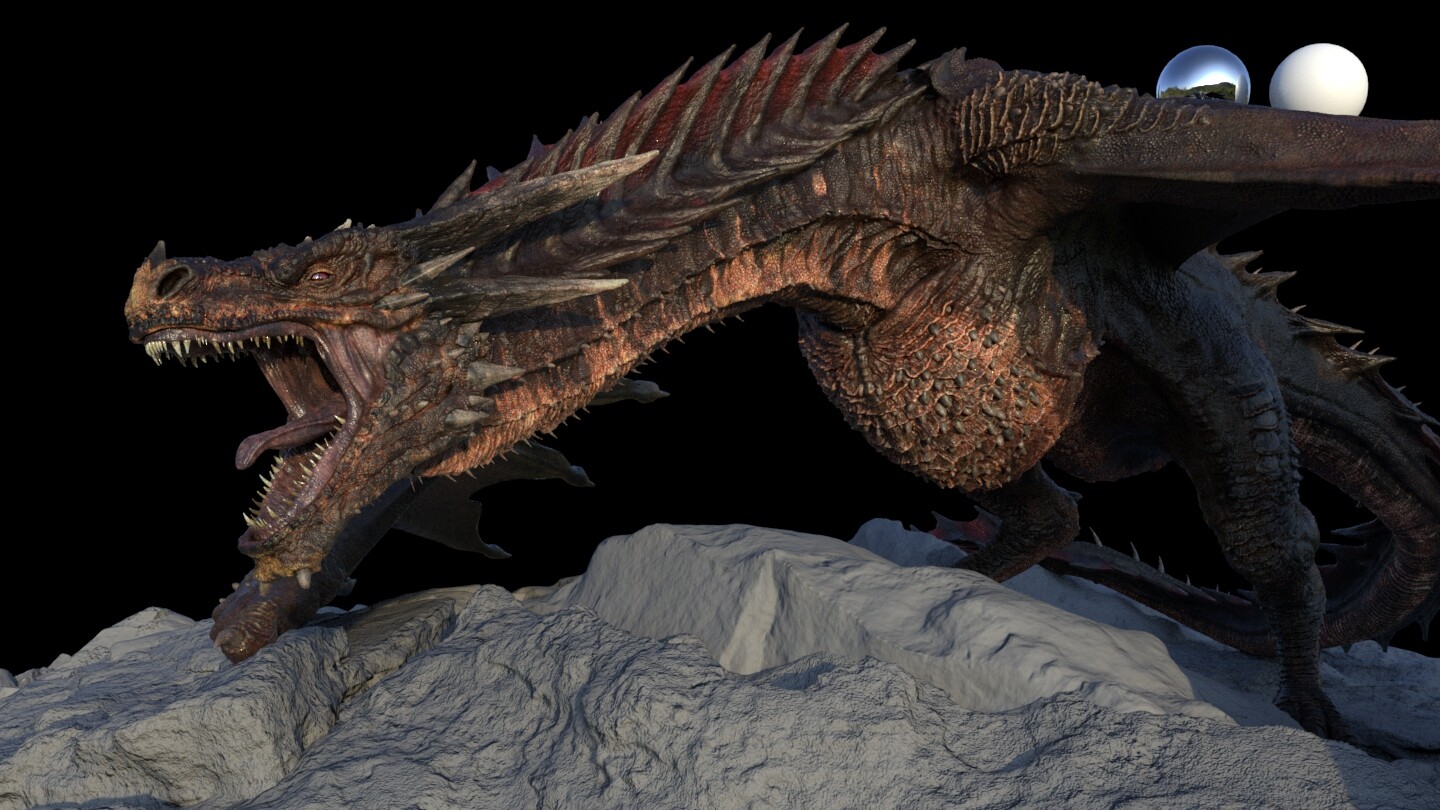 Truong CG Artist - The Tyrant dragon project (early dev look)
