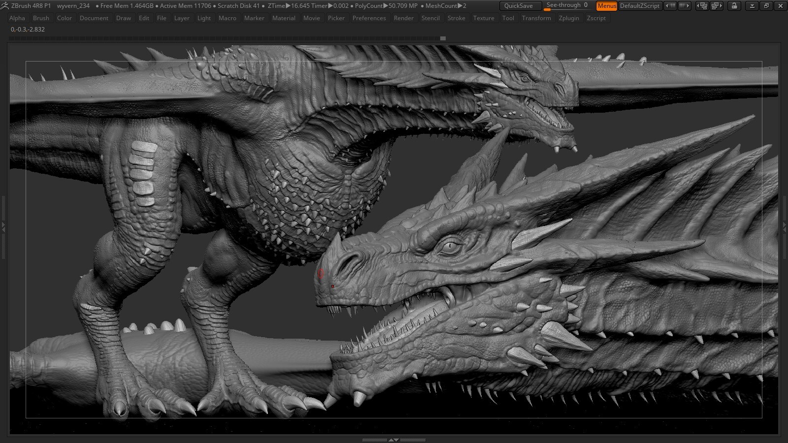 Truong CG Artist - The Tyrant dragon project (early dev look)