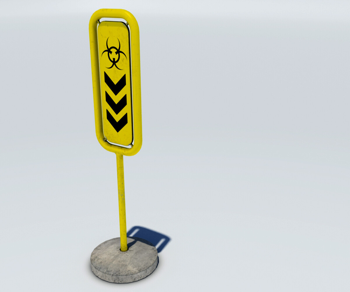 ArtStation - Biohazard warning sign