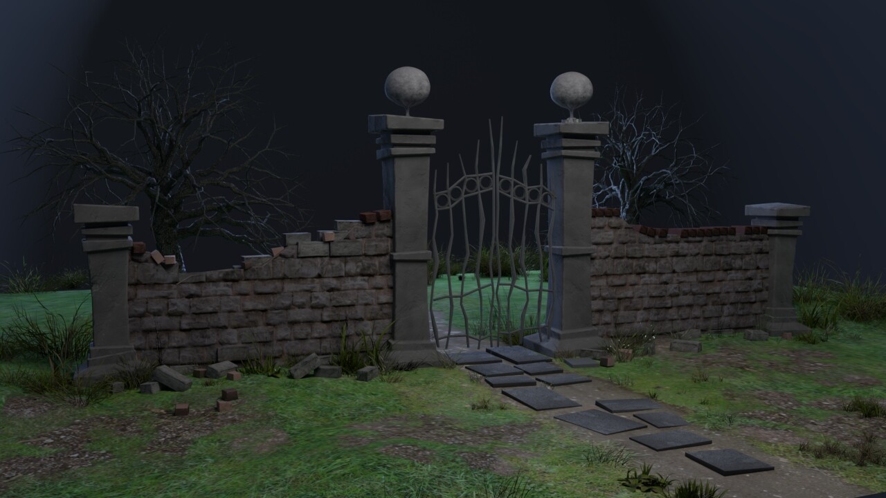 ArtStation - Old Gate Diorama