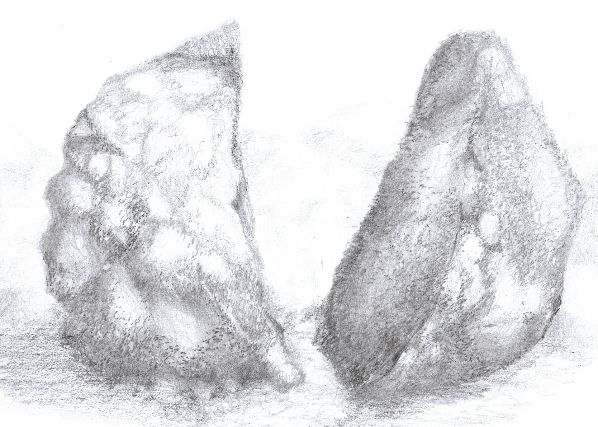 ArtStation - Rocks Sketch