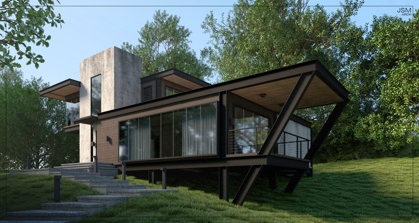 ArtStation - Conceptual House No. 7