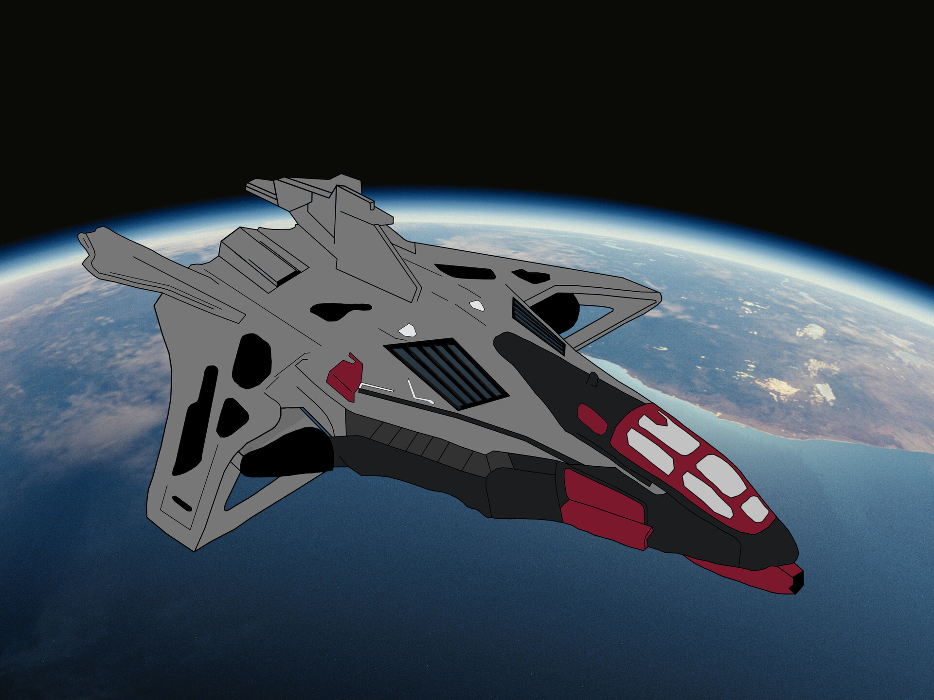 ArtStation - Orion Falcon 2352 Model - Concept Art