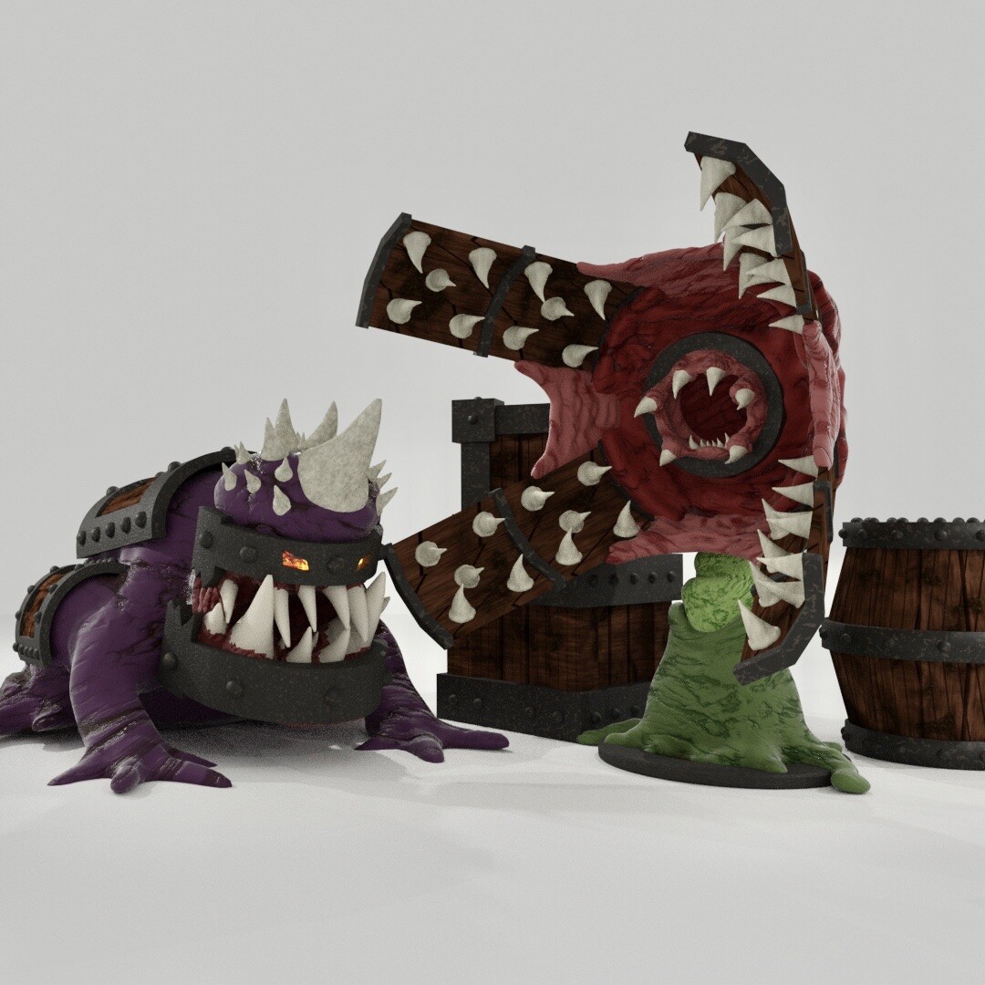 ArtStation - Monstrous Mimics on the Loose!