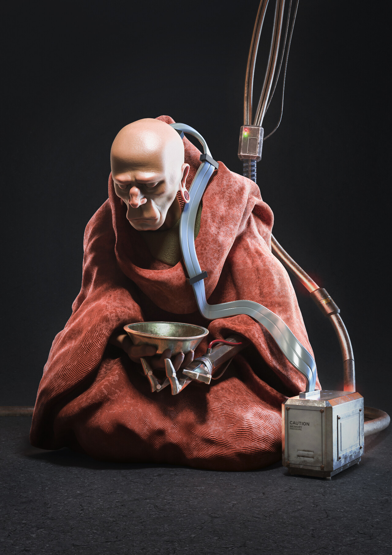 ArtStation - CYBERPUNK MONK