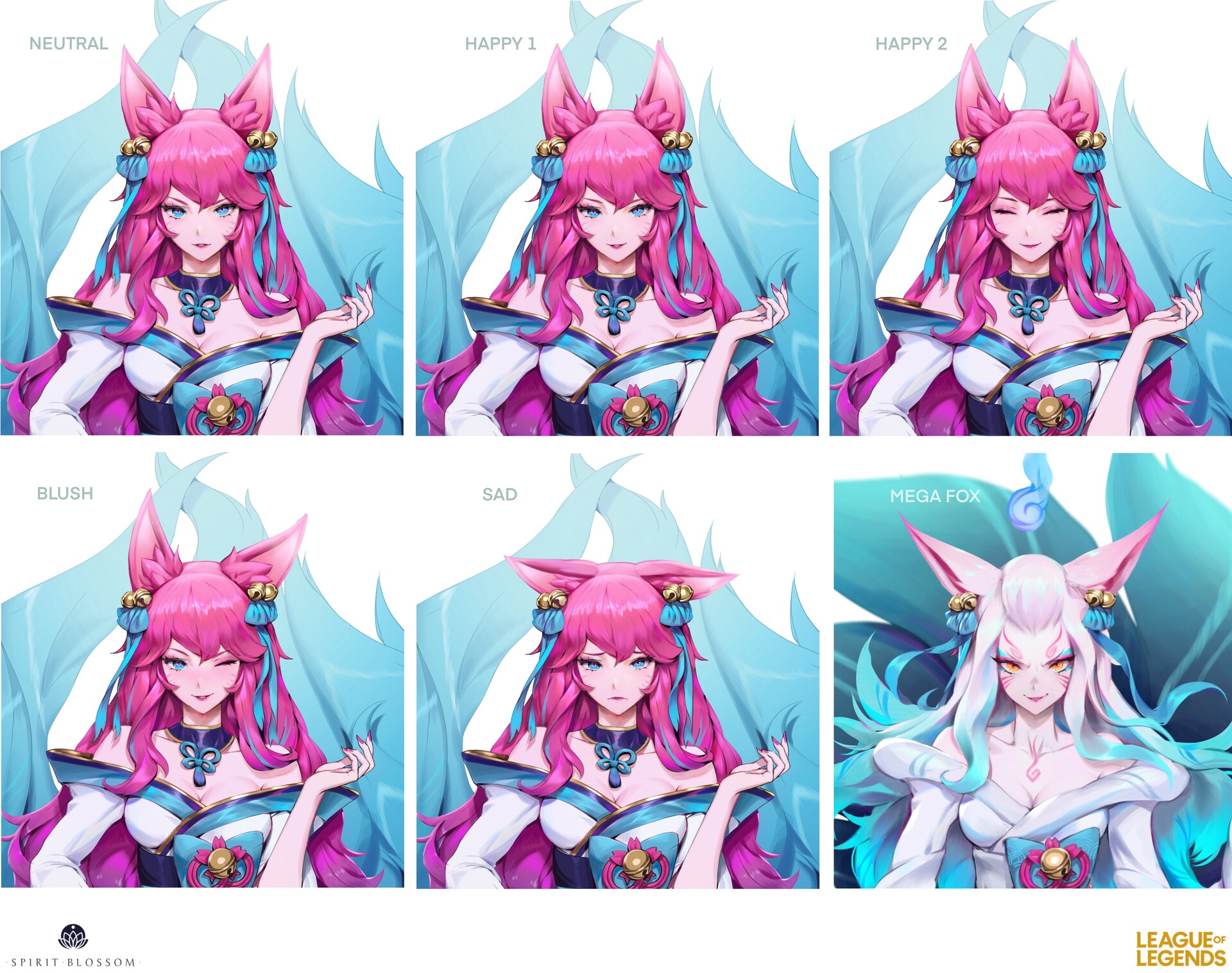 Paul Kwon (Zeronis) - Spirit Blossom Ahri Character Illustration