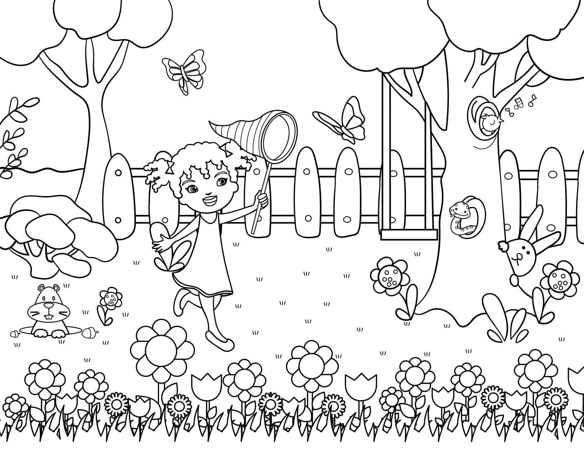 ArtStation - Cute Girl In Garden