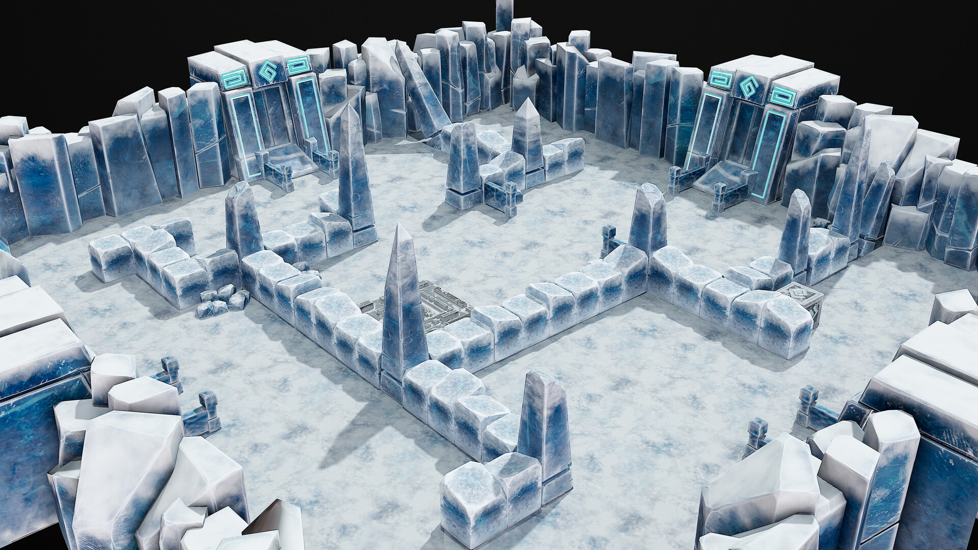 ArtStation - Ice level for a mobile game