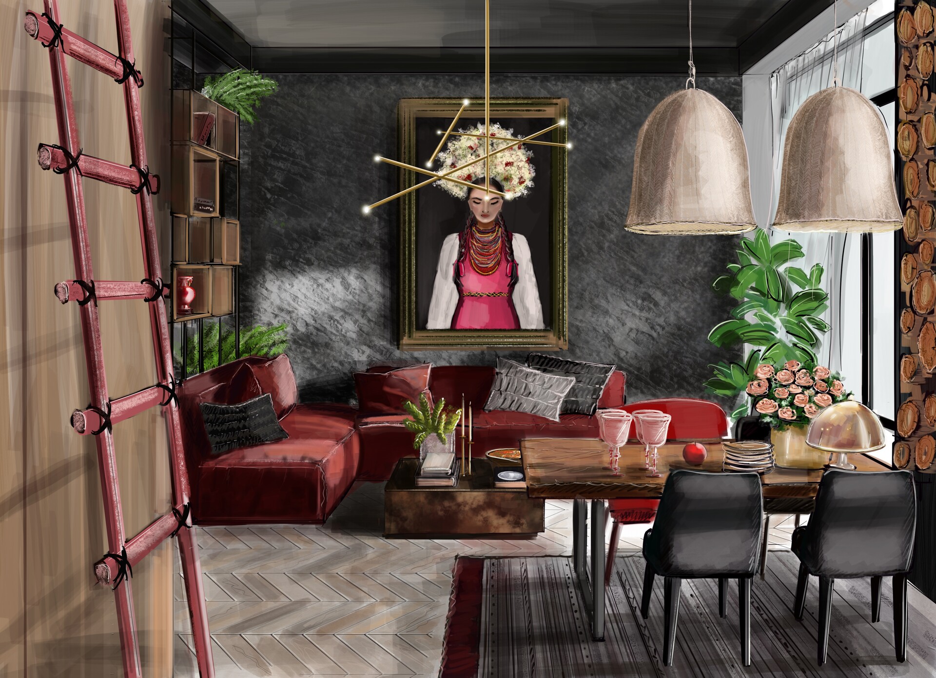 ArtStation - Interior illustration