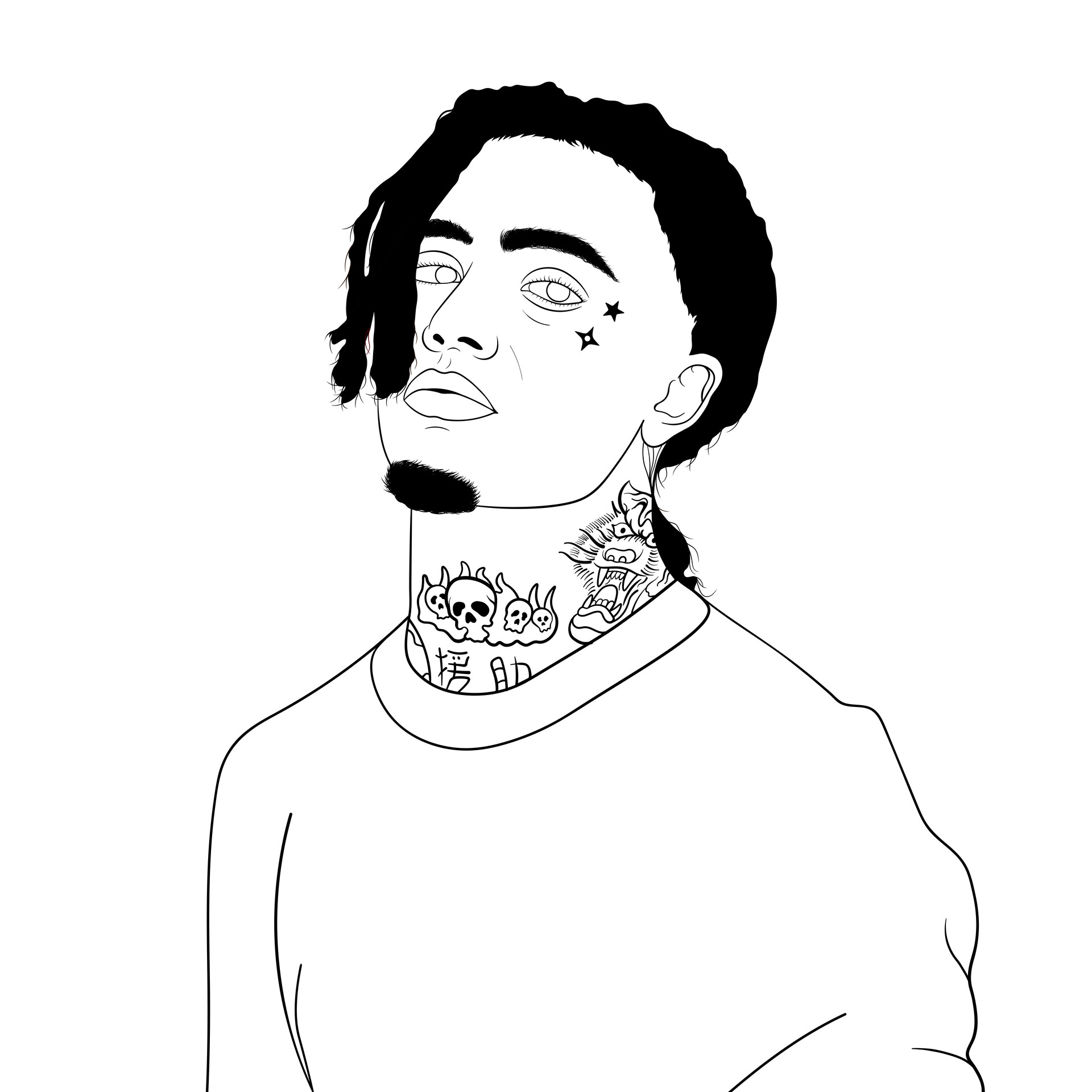 lil pump coloring pages