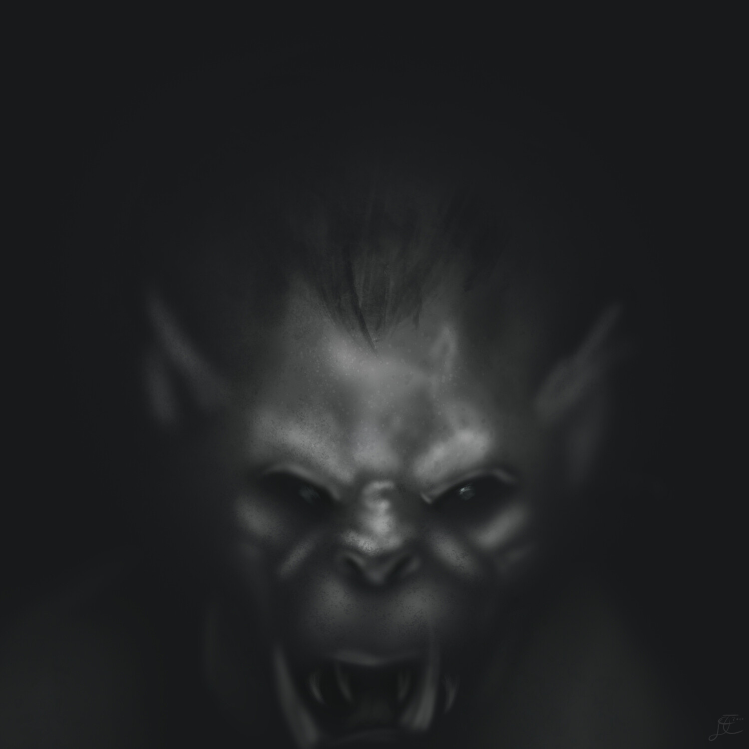 ArtStation - Negative space sketch