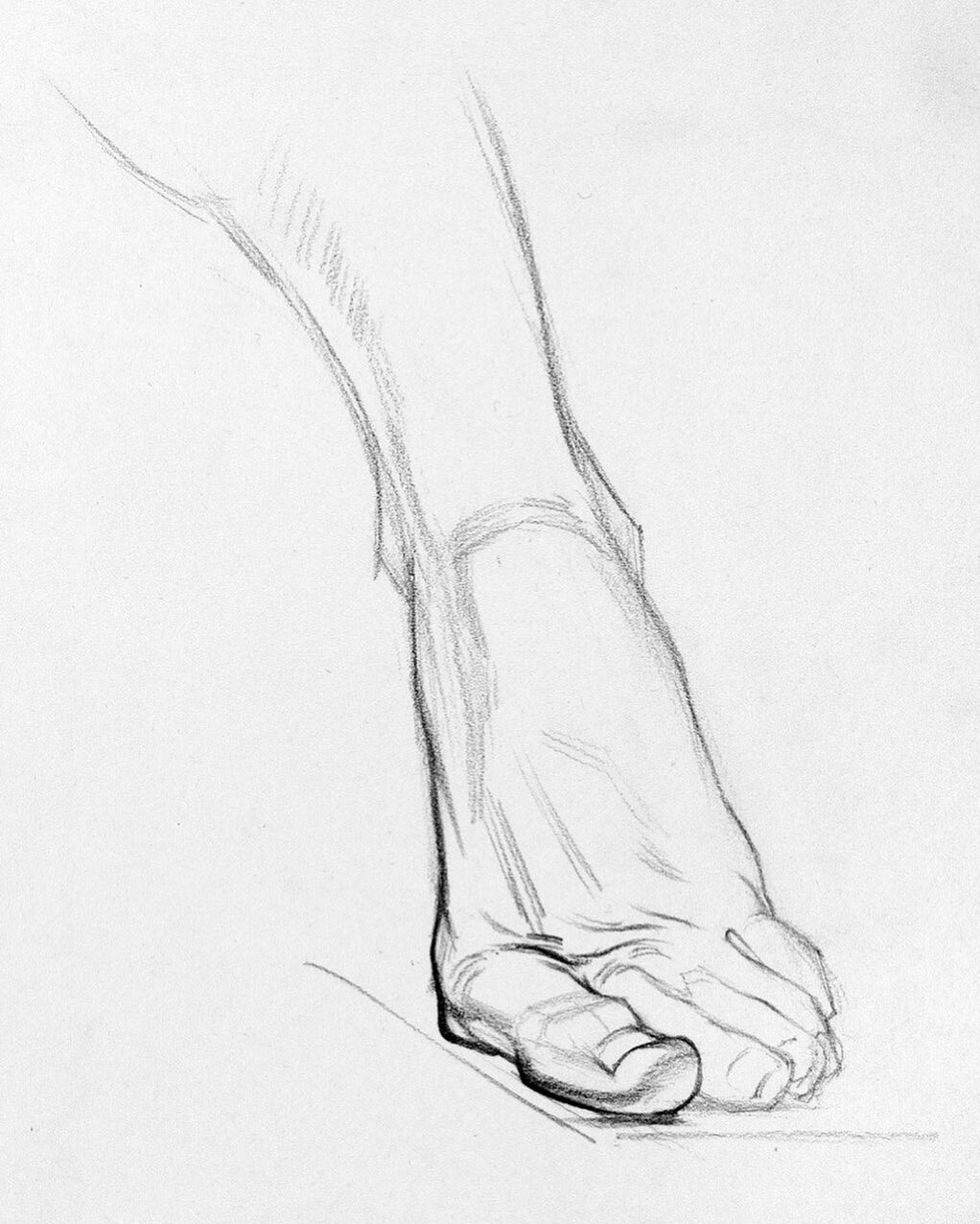 figure drawing feet