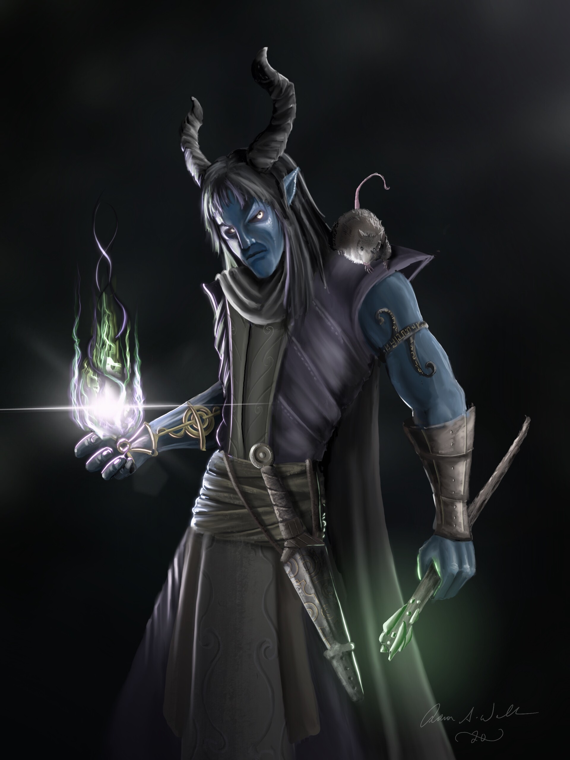 ArtStation - Teifling Warlock