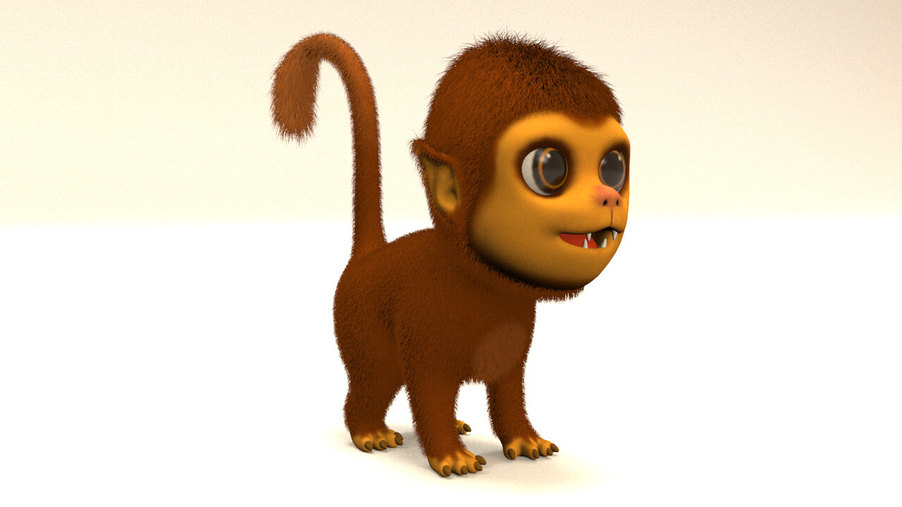 ArtStation - cartoon monkey