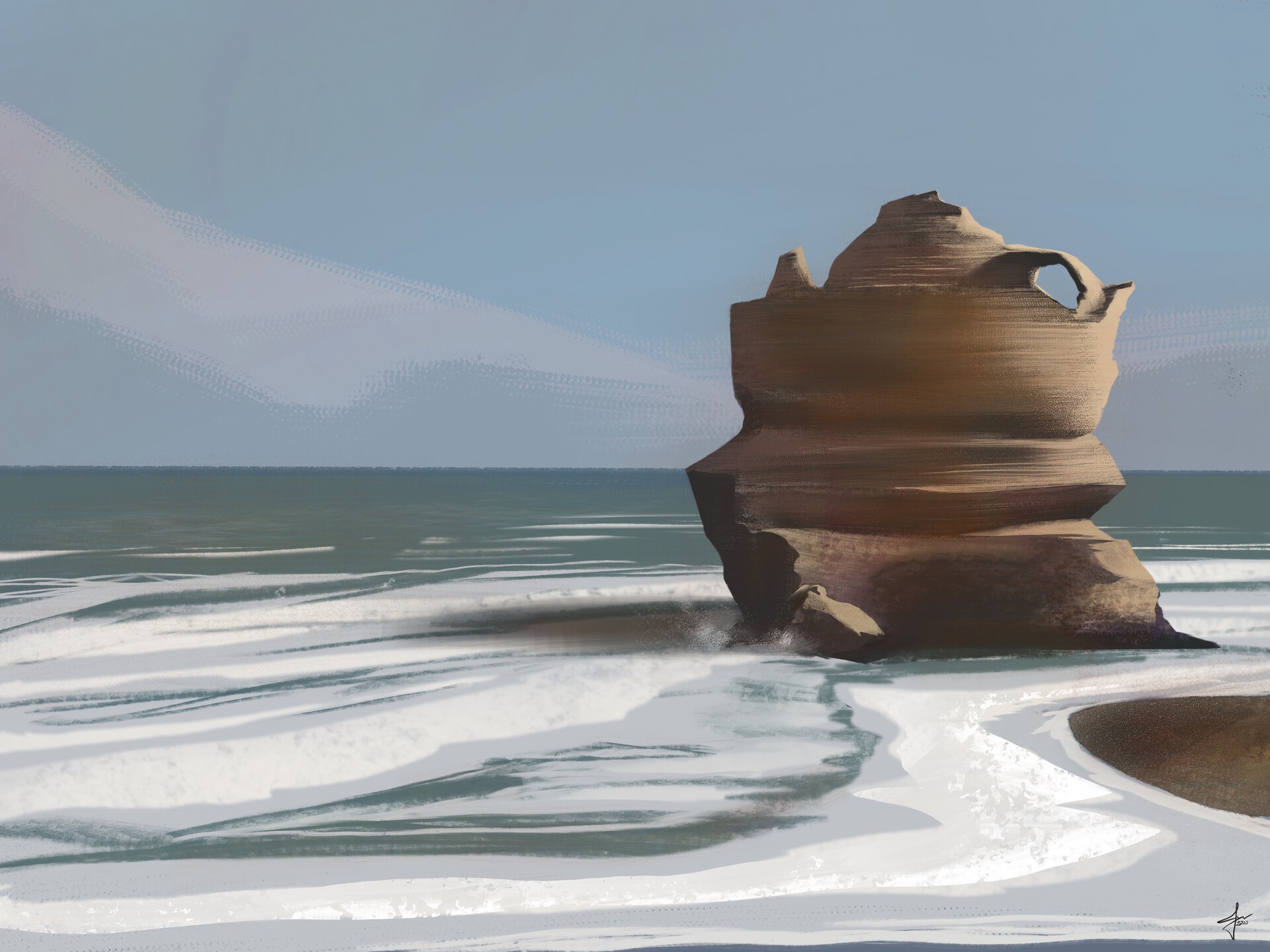 ArtStation - Beach study / artist study