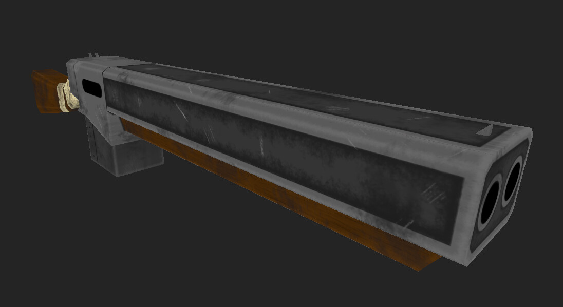 ArtStation - Double Barrel Rifle