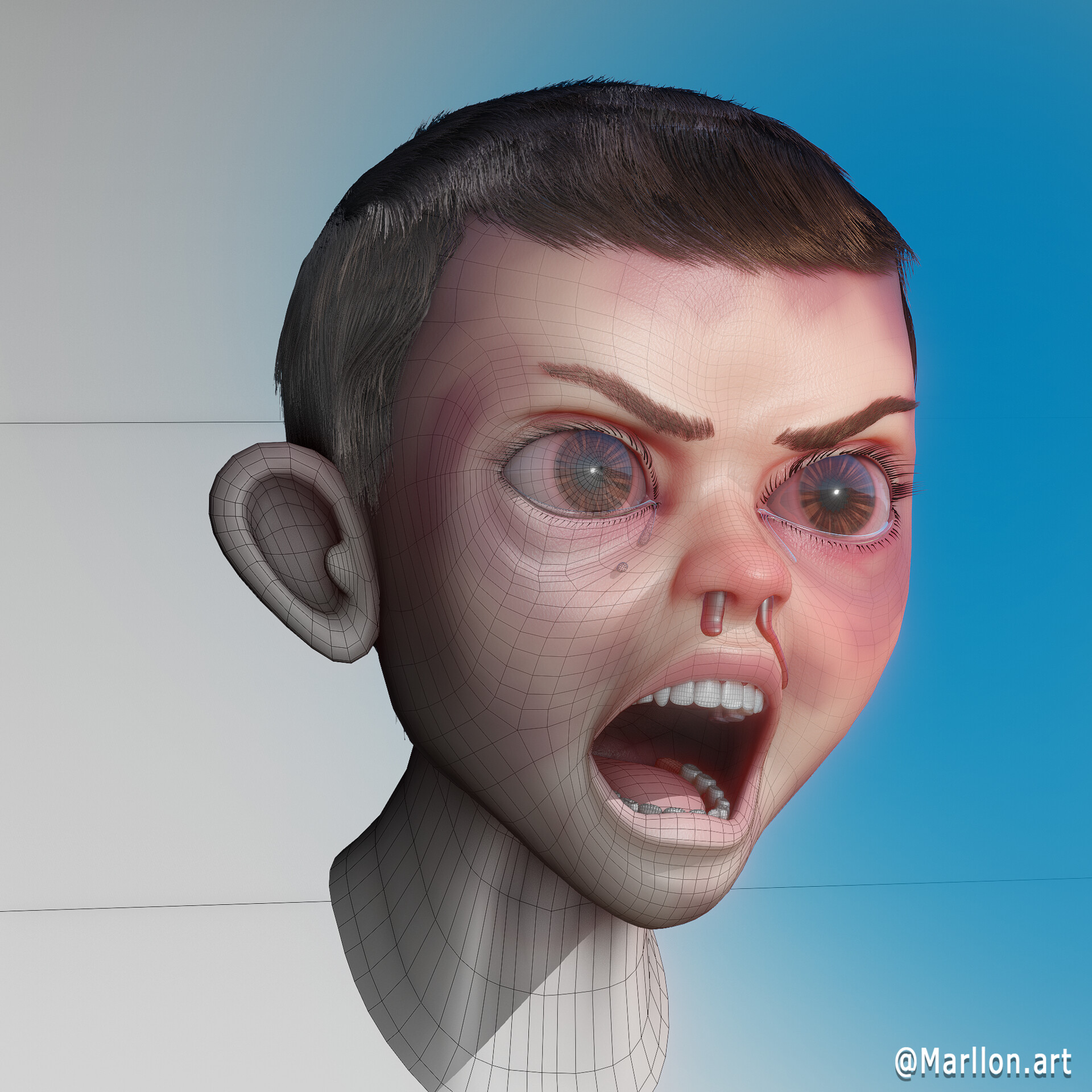 Marllon Santos - Eleven's Fanart Cartoon 3D