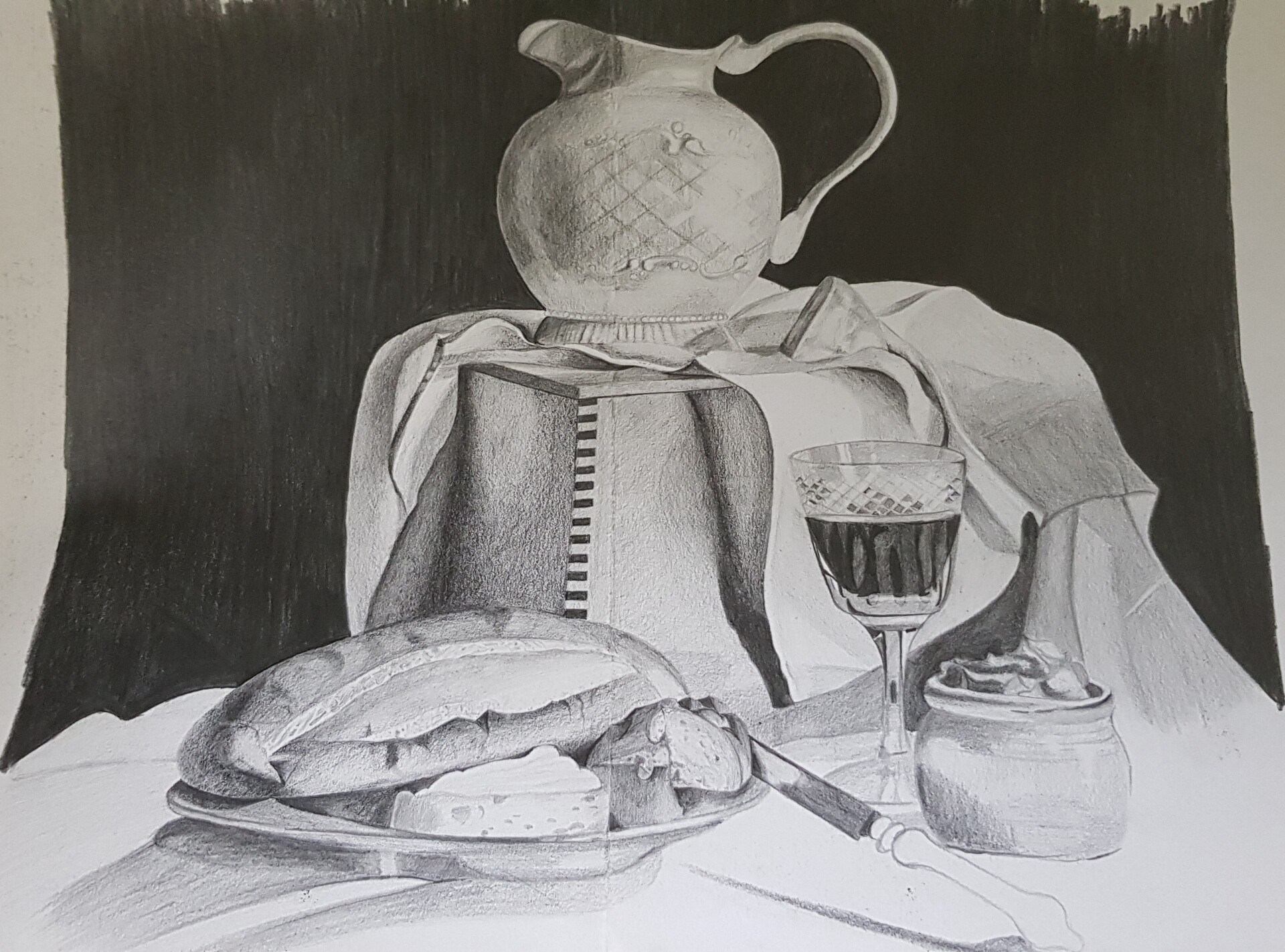 ArtStation - still life drawing (pencil)