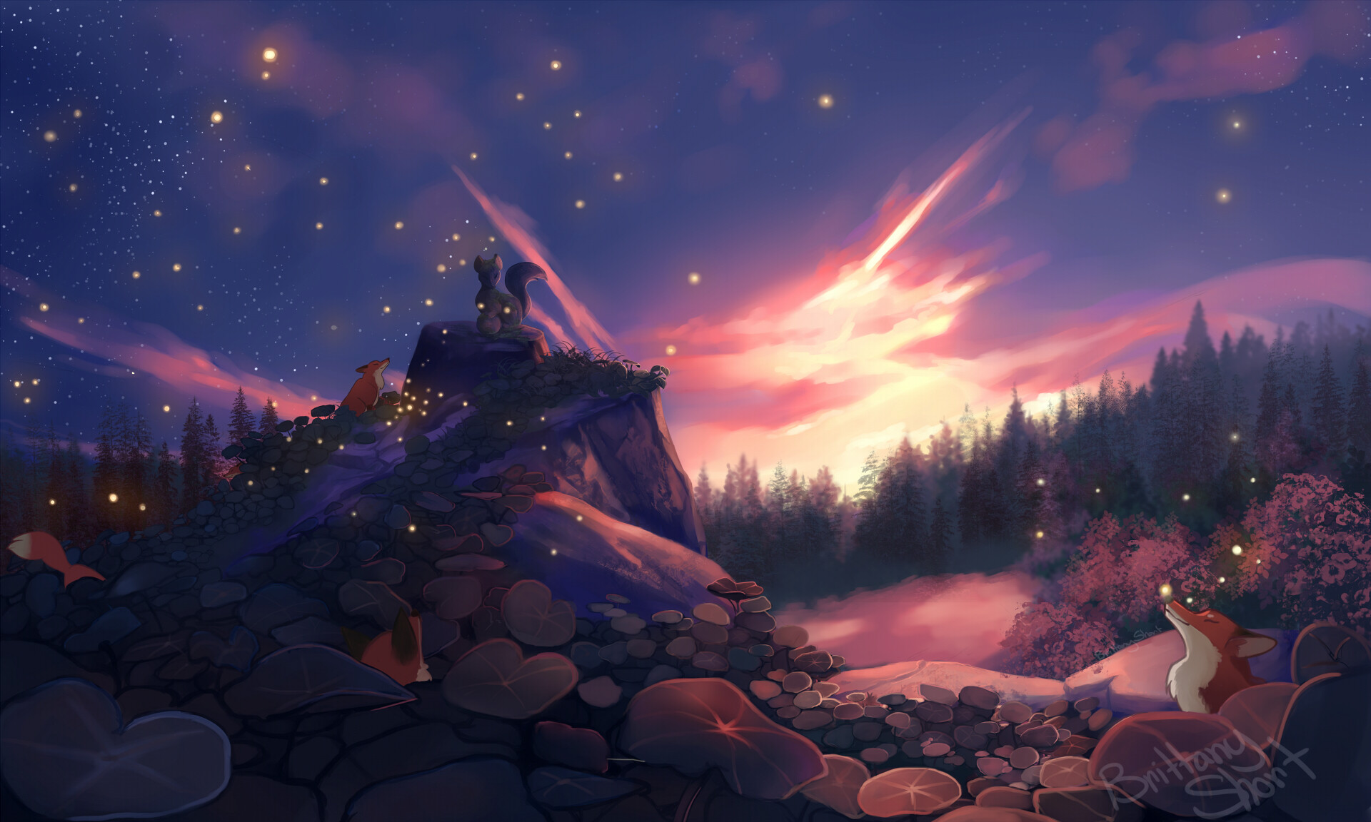 ArtStation - Fox Landscape