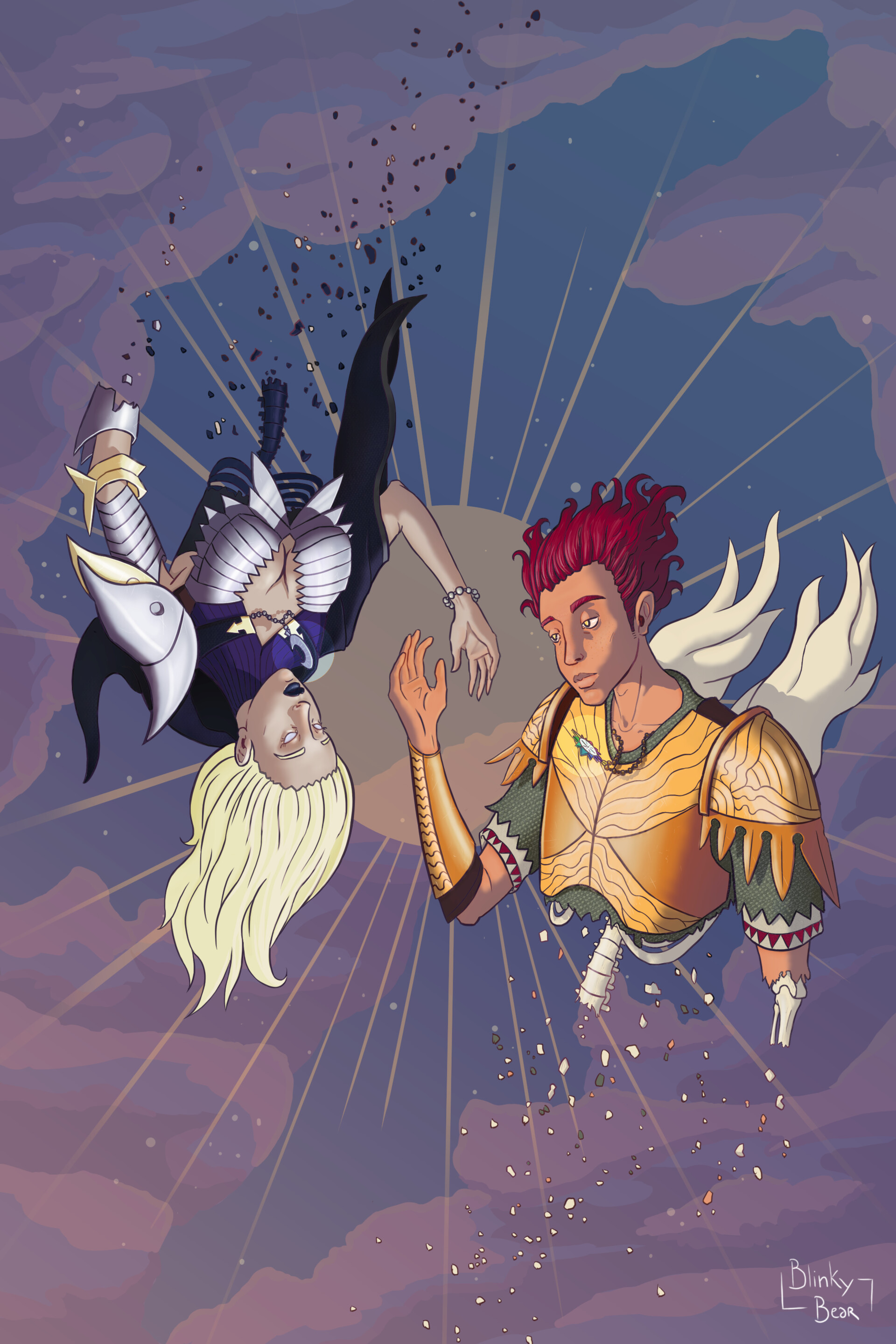 ArtStation - Sun and moon, trapped in an endless cycle of destruction