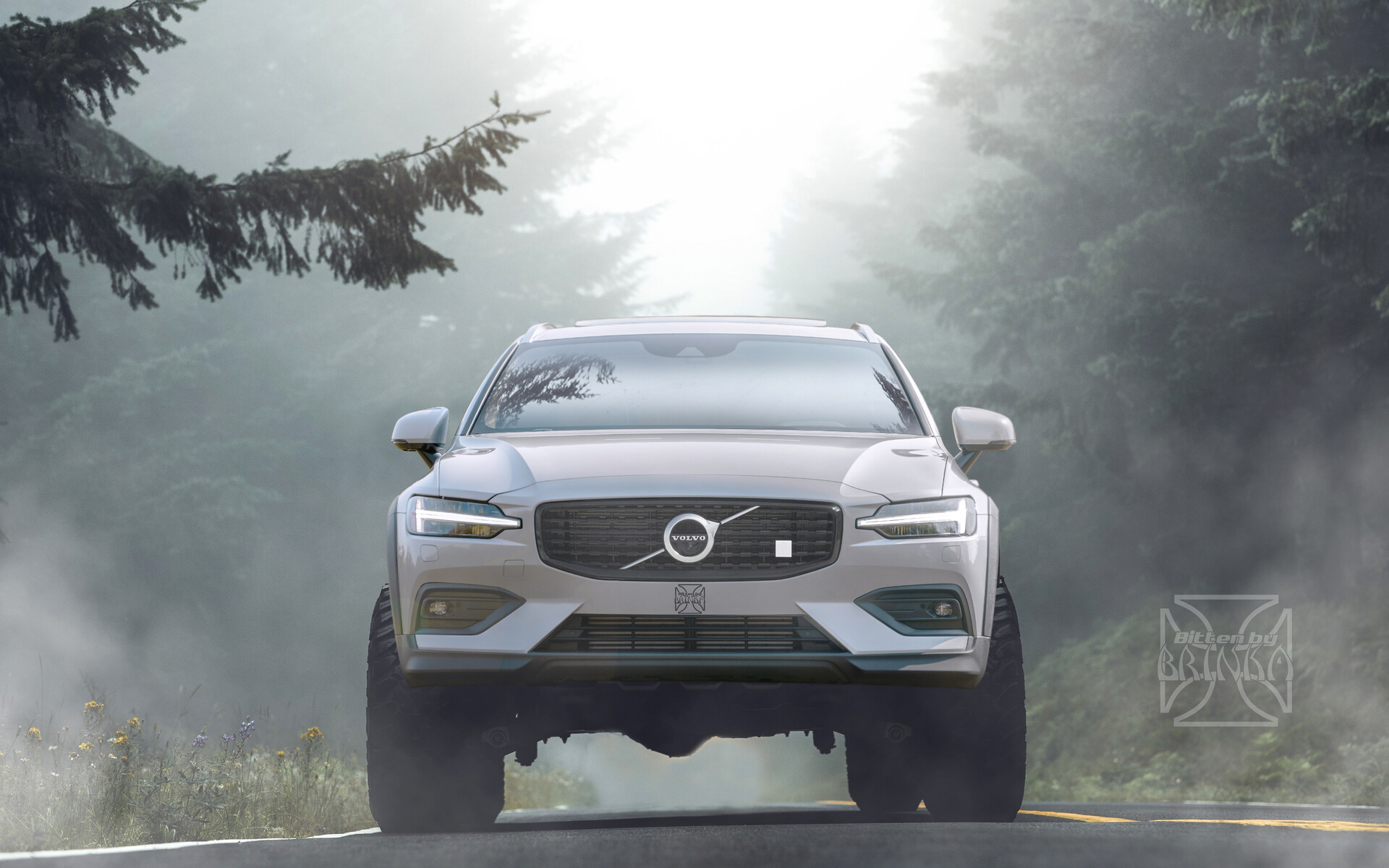ArtStation - A forest machine. Volvo V60 CC
