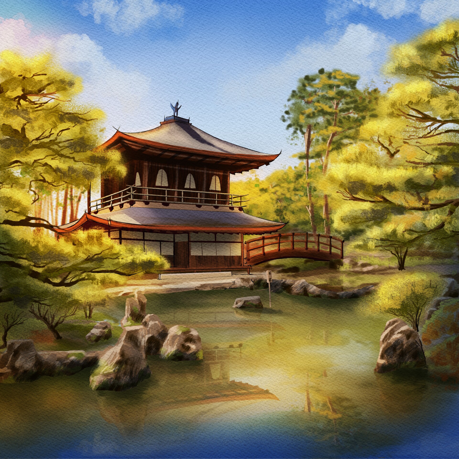 ArtStation - Japan painting