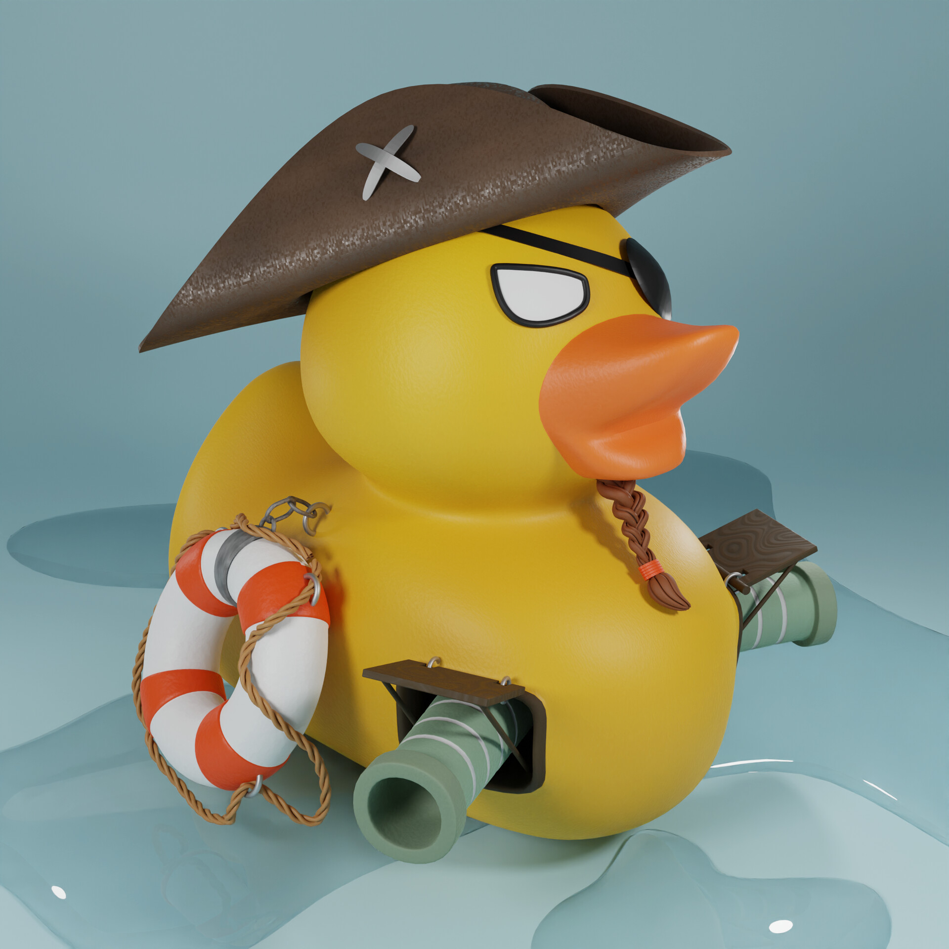 ArtStation - Pirate Duck
