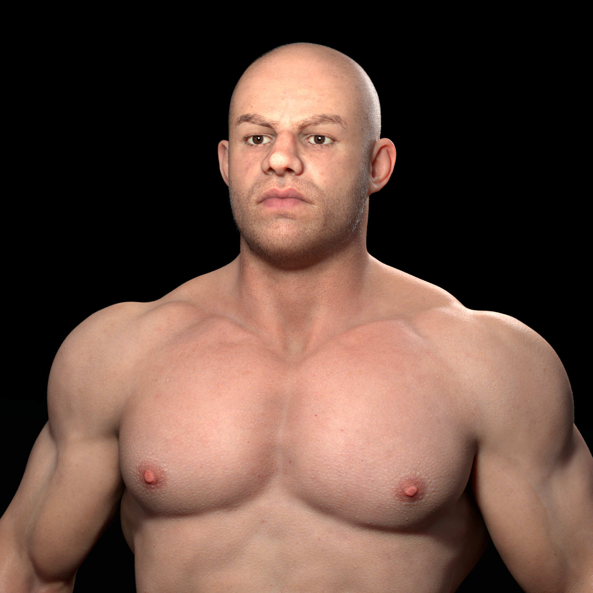 ArtStation - Bodybuilder - Study