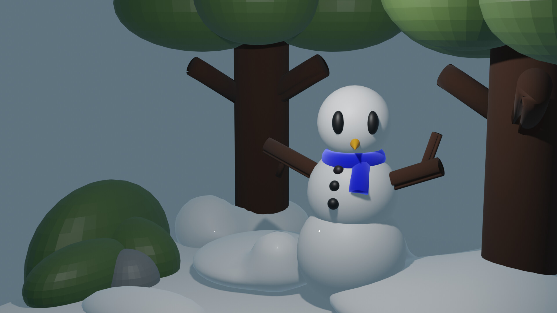 ArtStation - Snowman setting