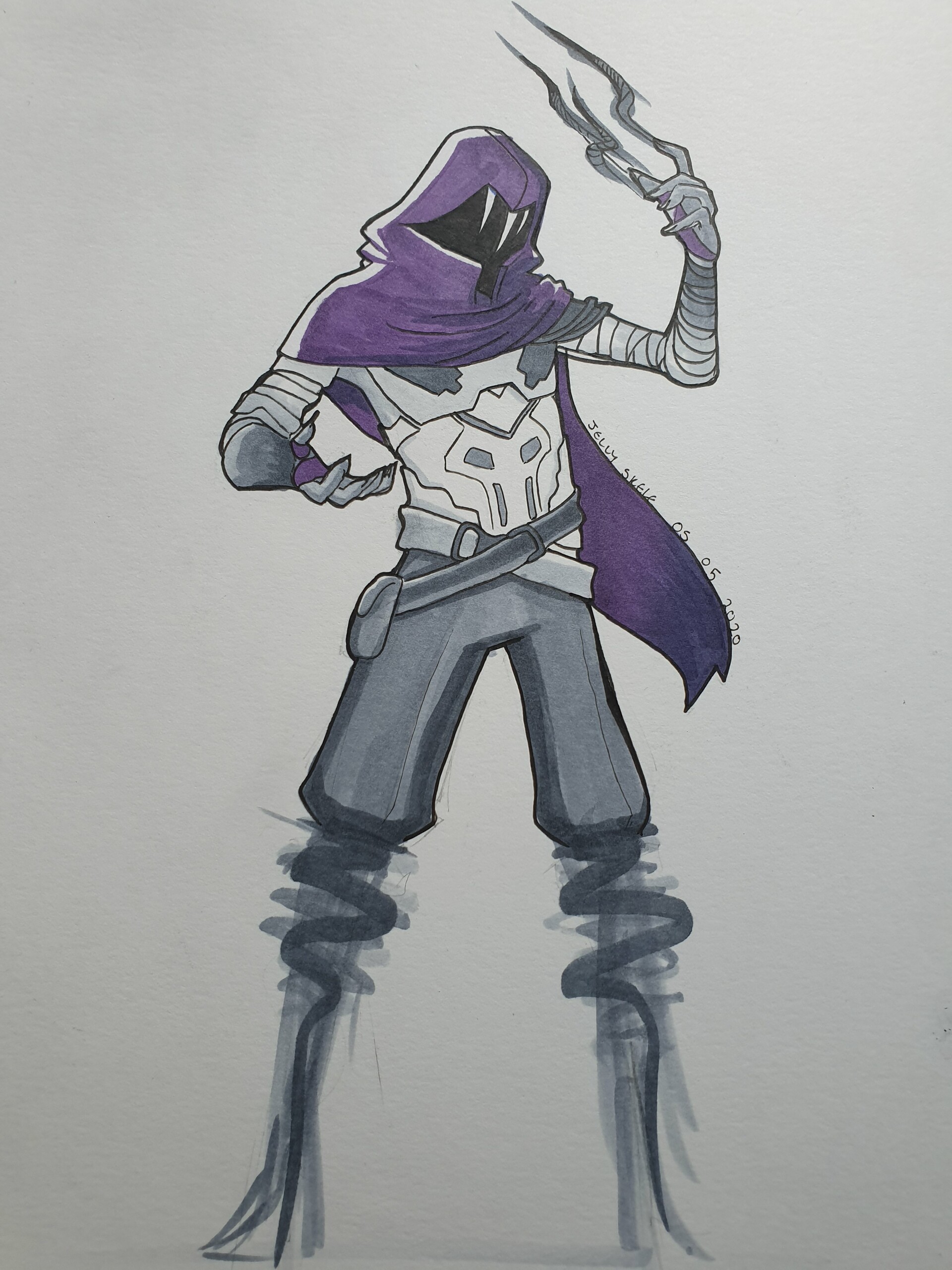 ArtStation - Omen from Valorant Doodles