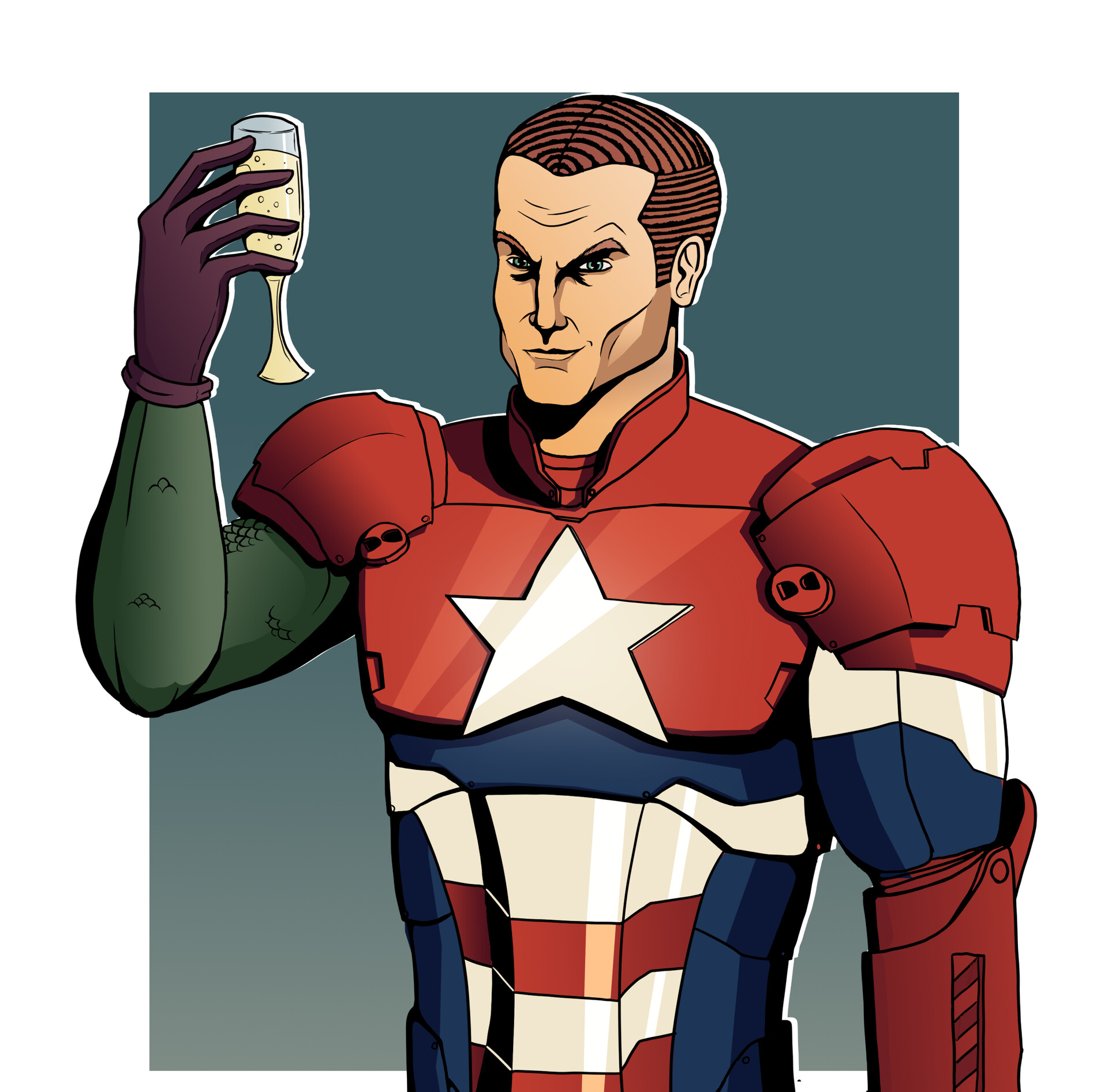 ArtStation - Norman Osborn Iron Patriot