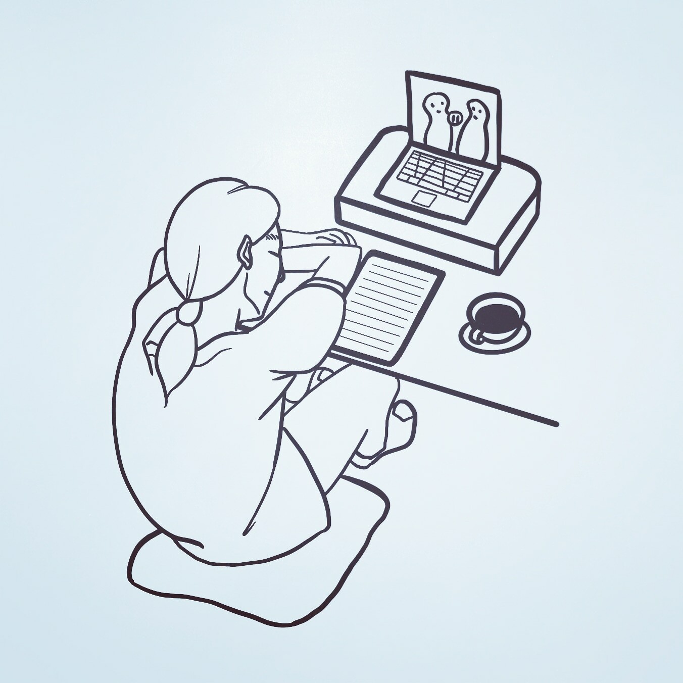 ArtStation - easy day (line art)