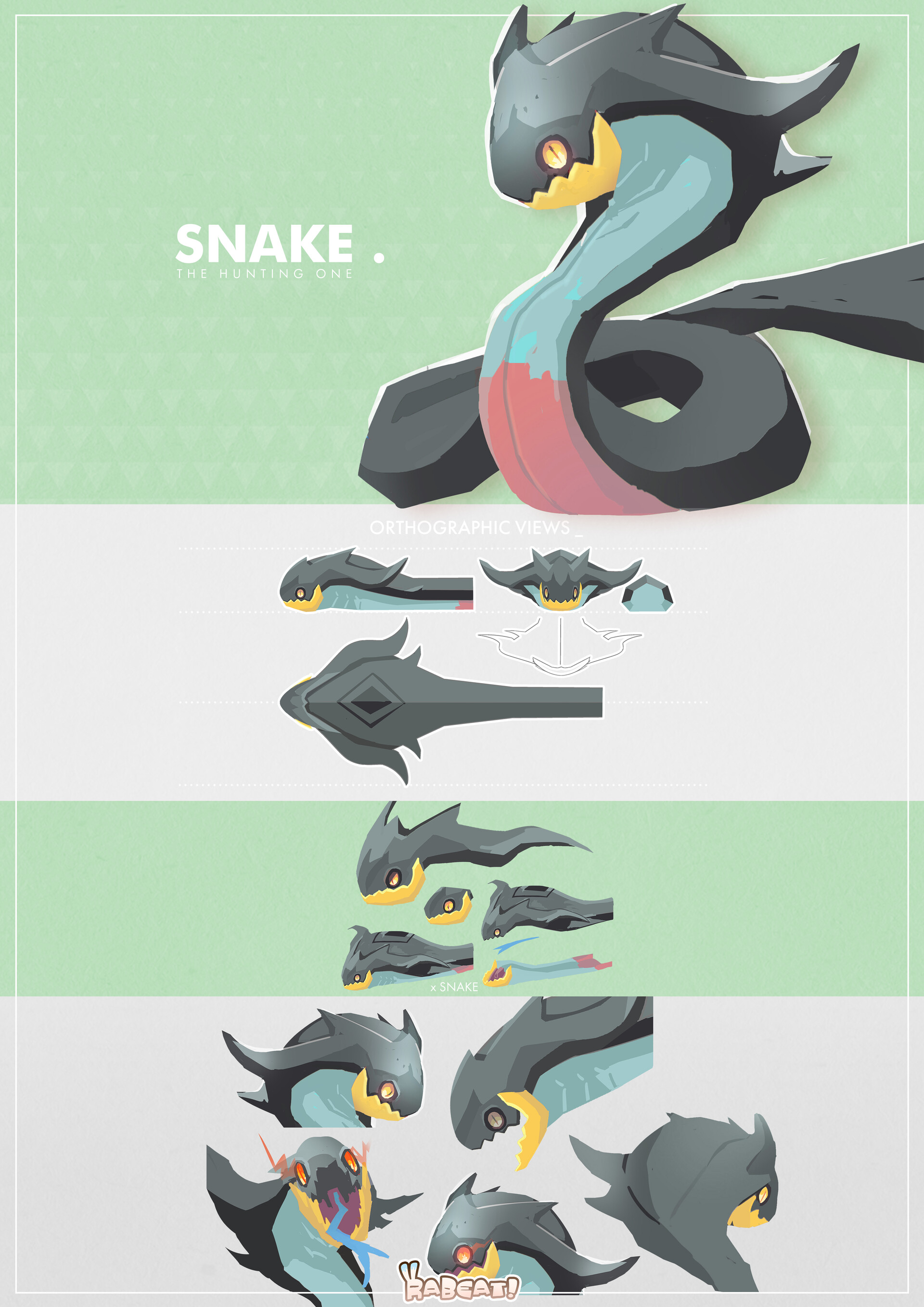 animated short snake