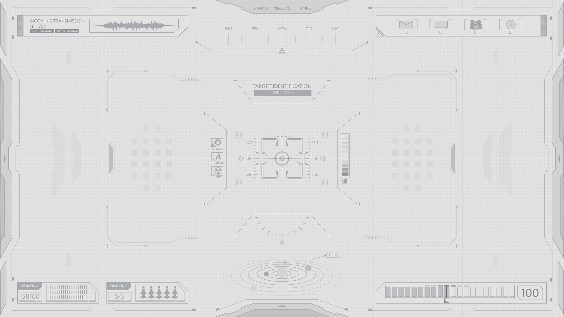 Piers Buffey - UI: Spaceship HUD