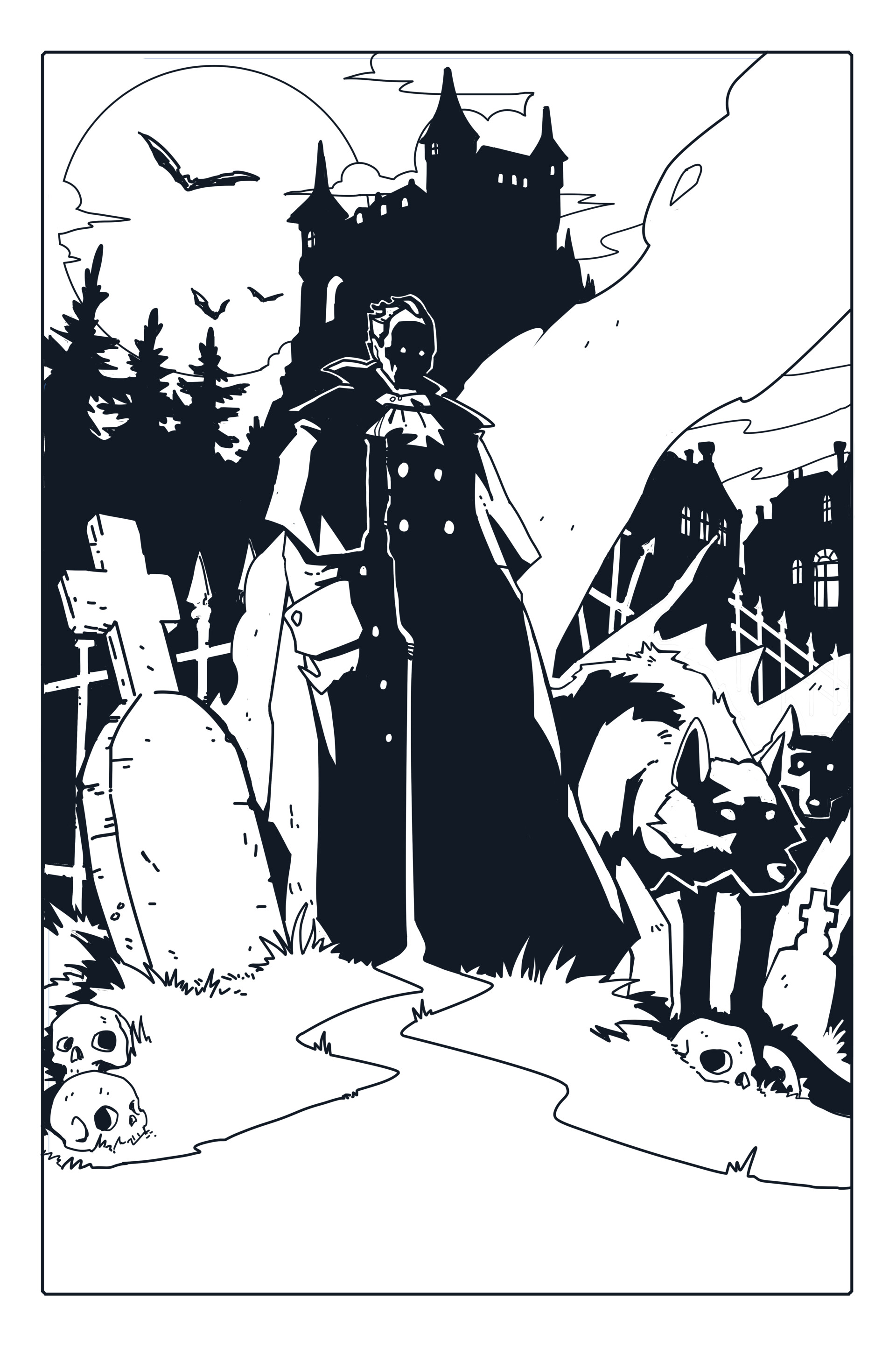 Bone Dust - Dracula illustration