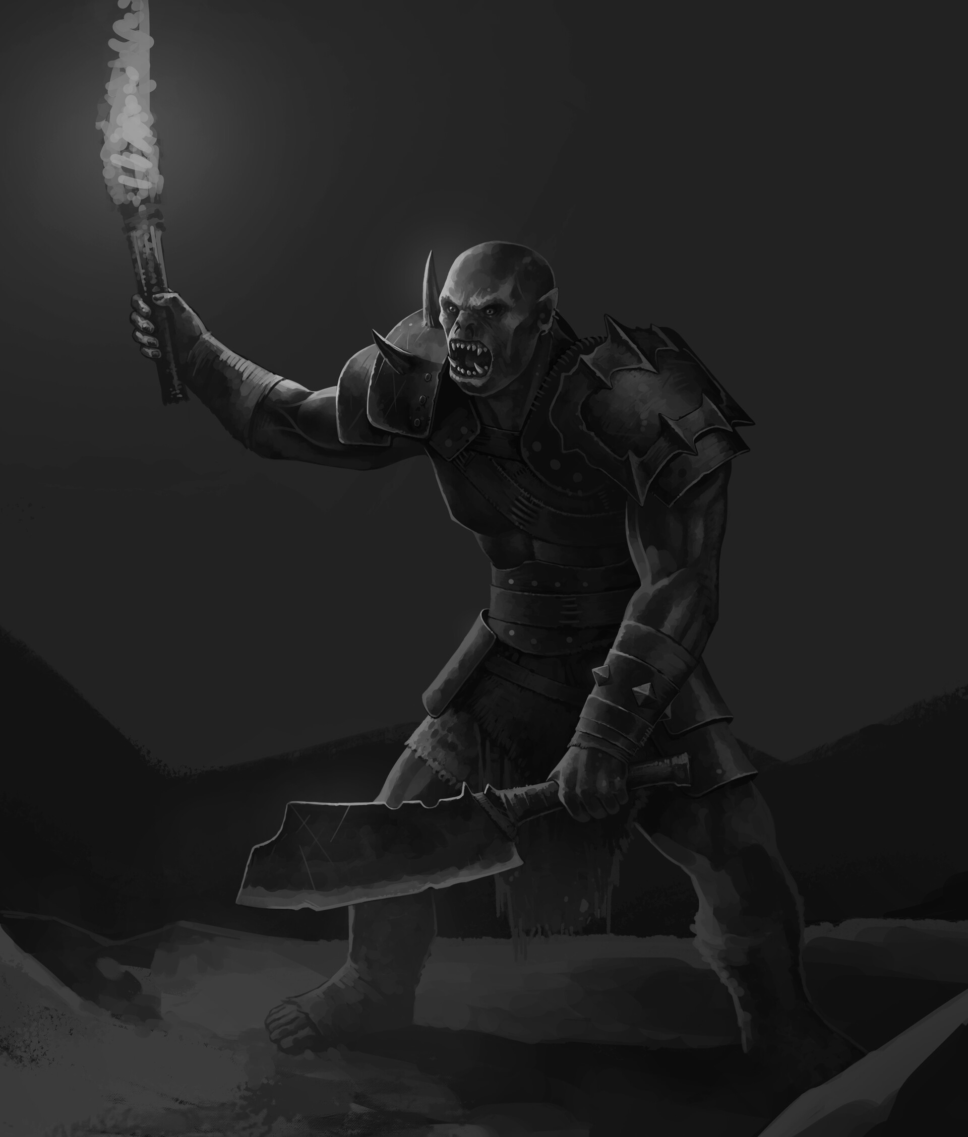 ArtStation - Orc Torch
