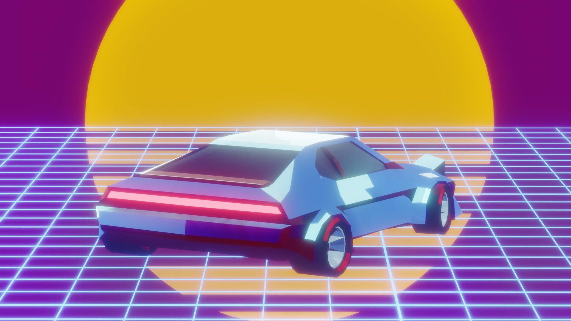ArtStation - Low poly vaporwave