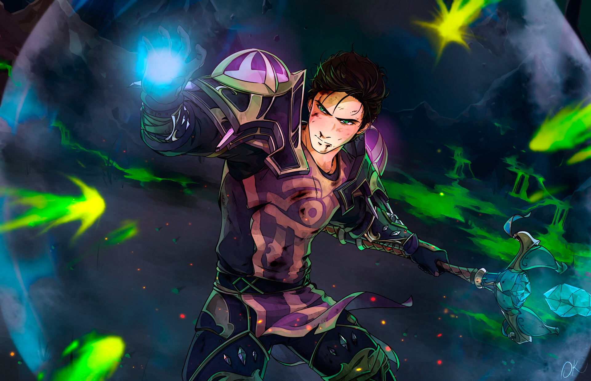 ArtStation - Against the Fel fire