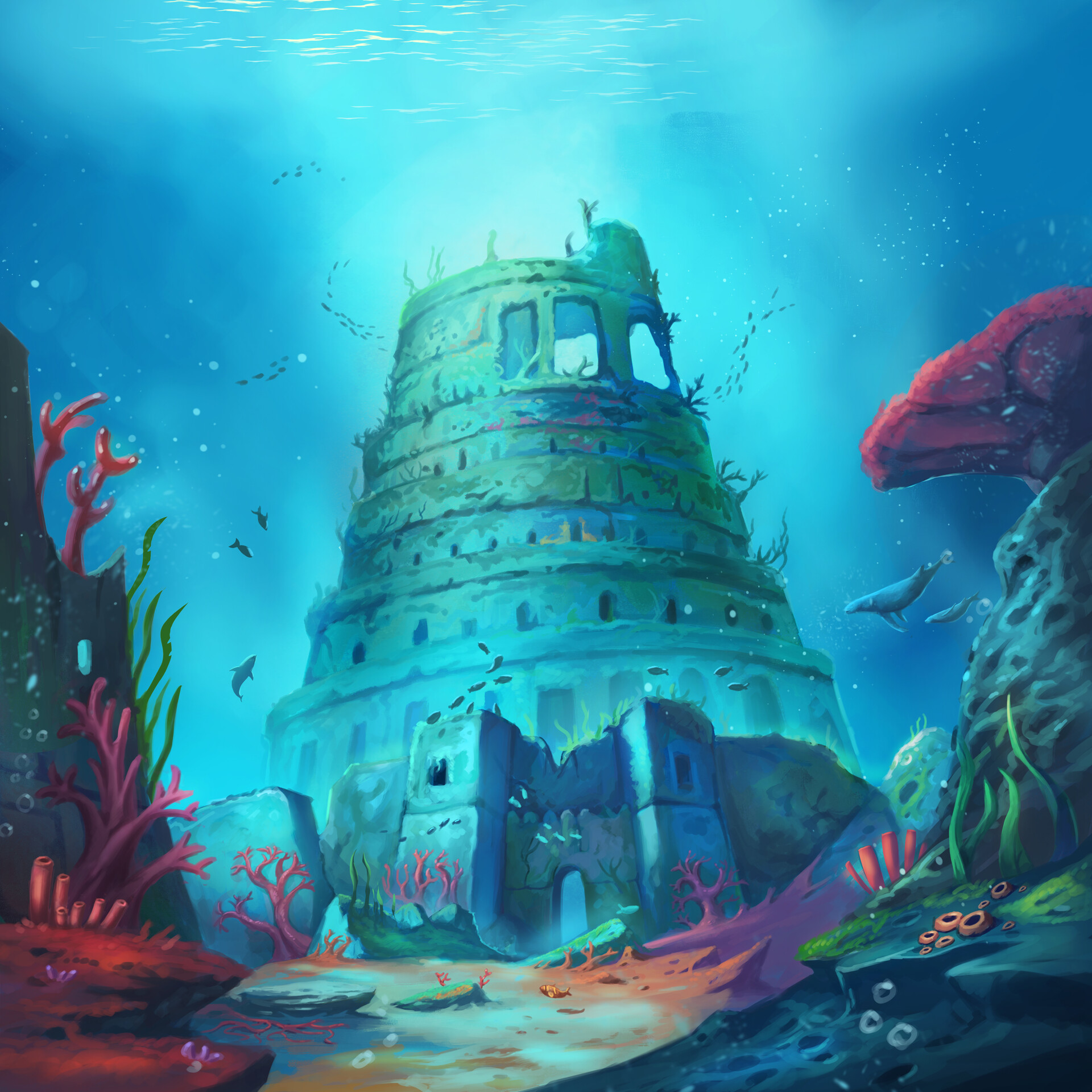 ArtStation - The coral tower