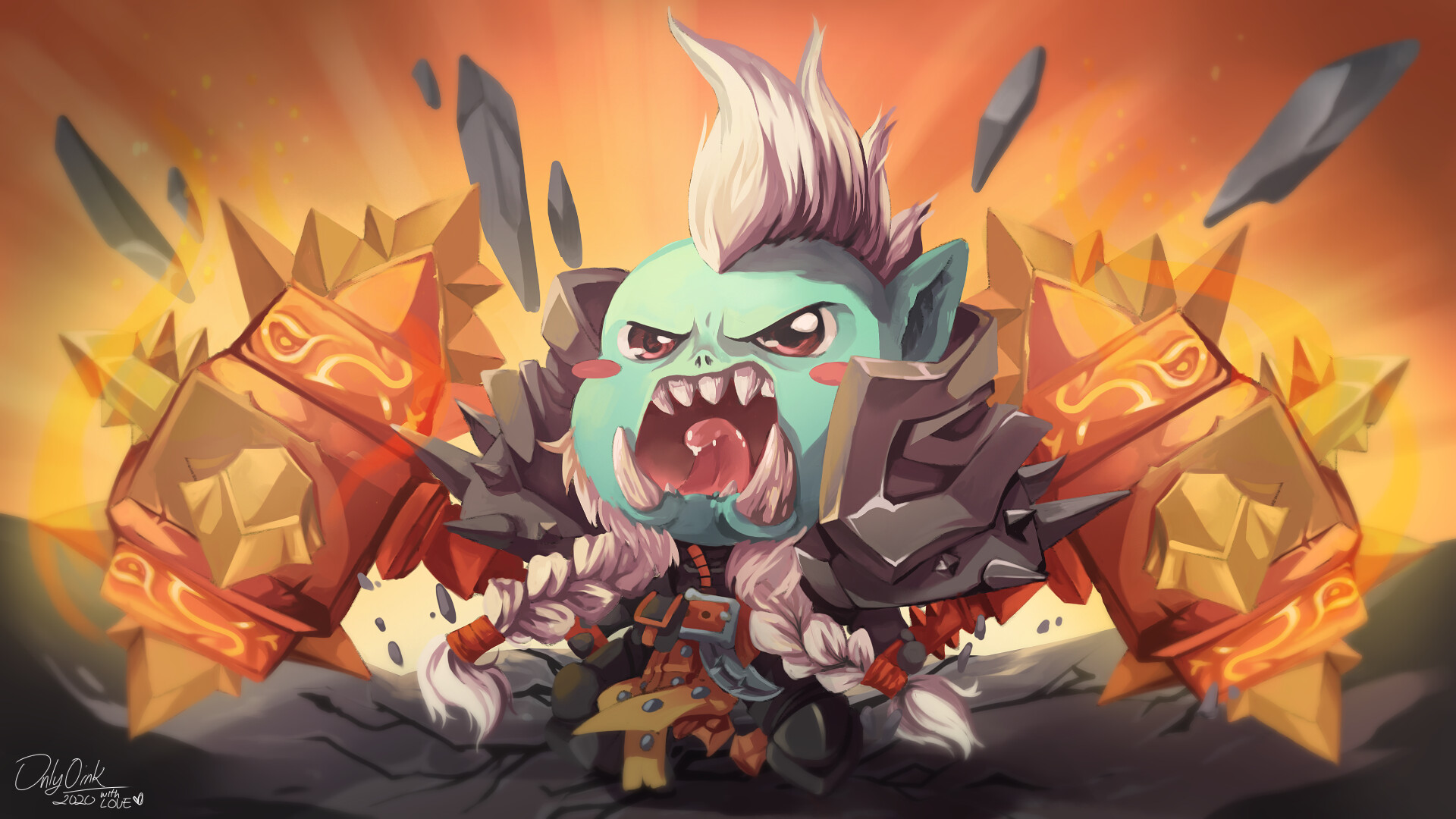 ArtStation - Chibi Warrior Illustration
