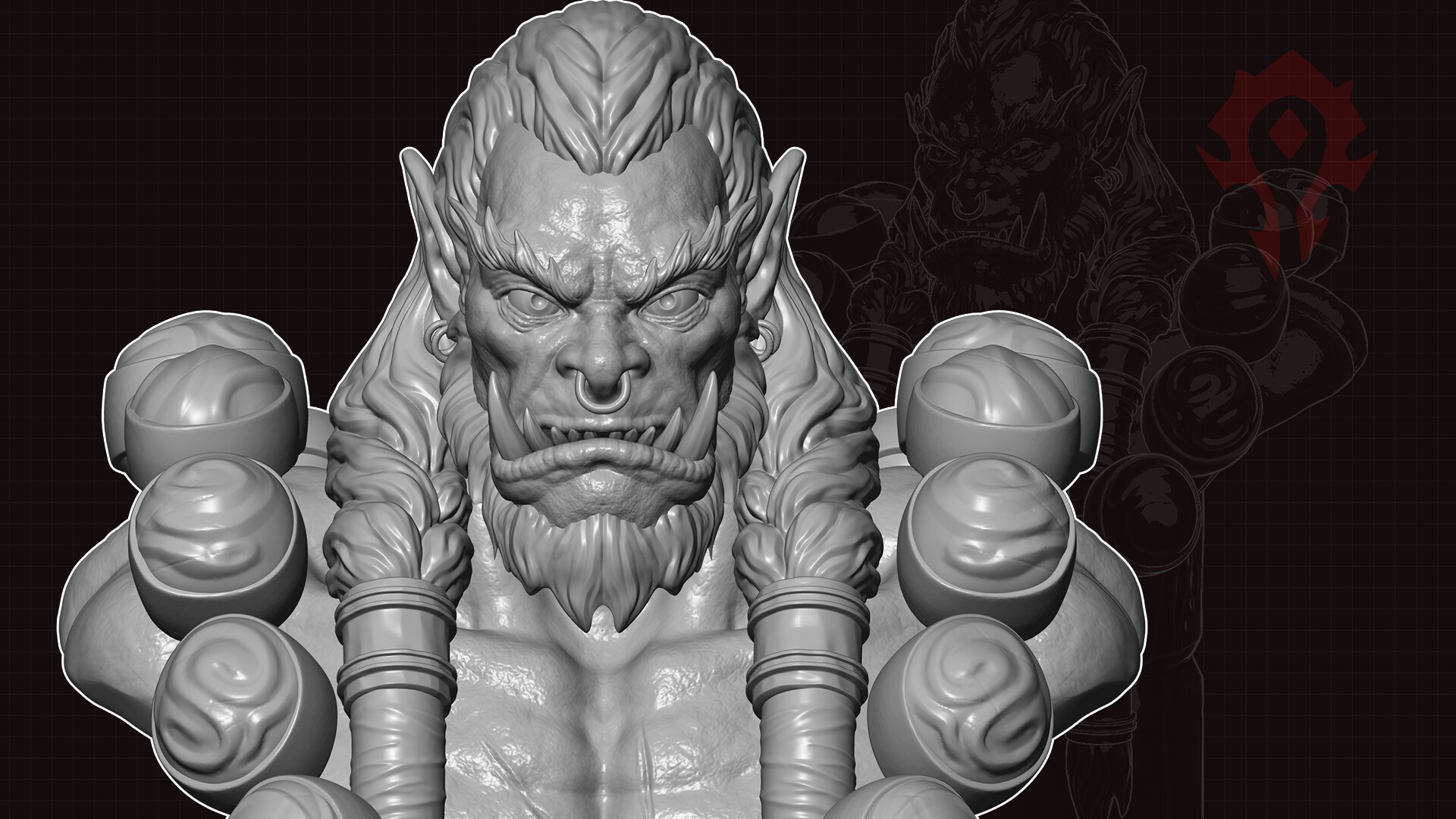 Li Lu - Thrall bust fan art