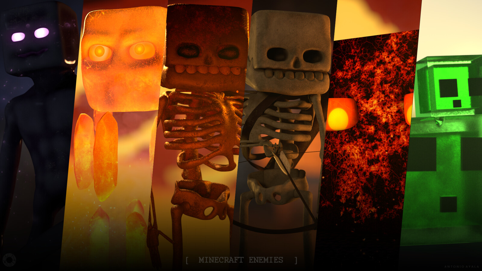 Antonio Ayala - Skeleton | Minecraft Fanart