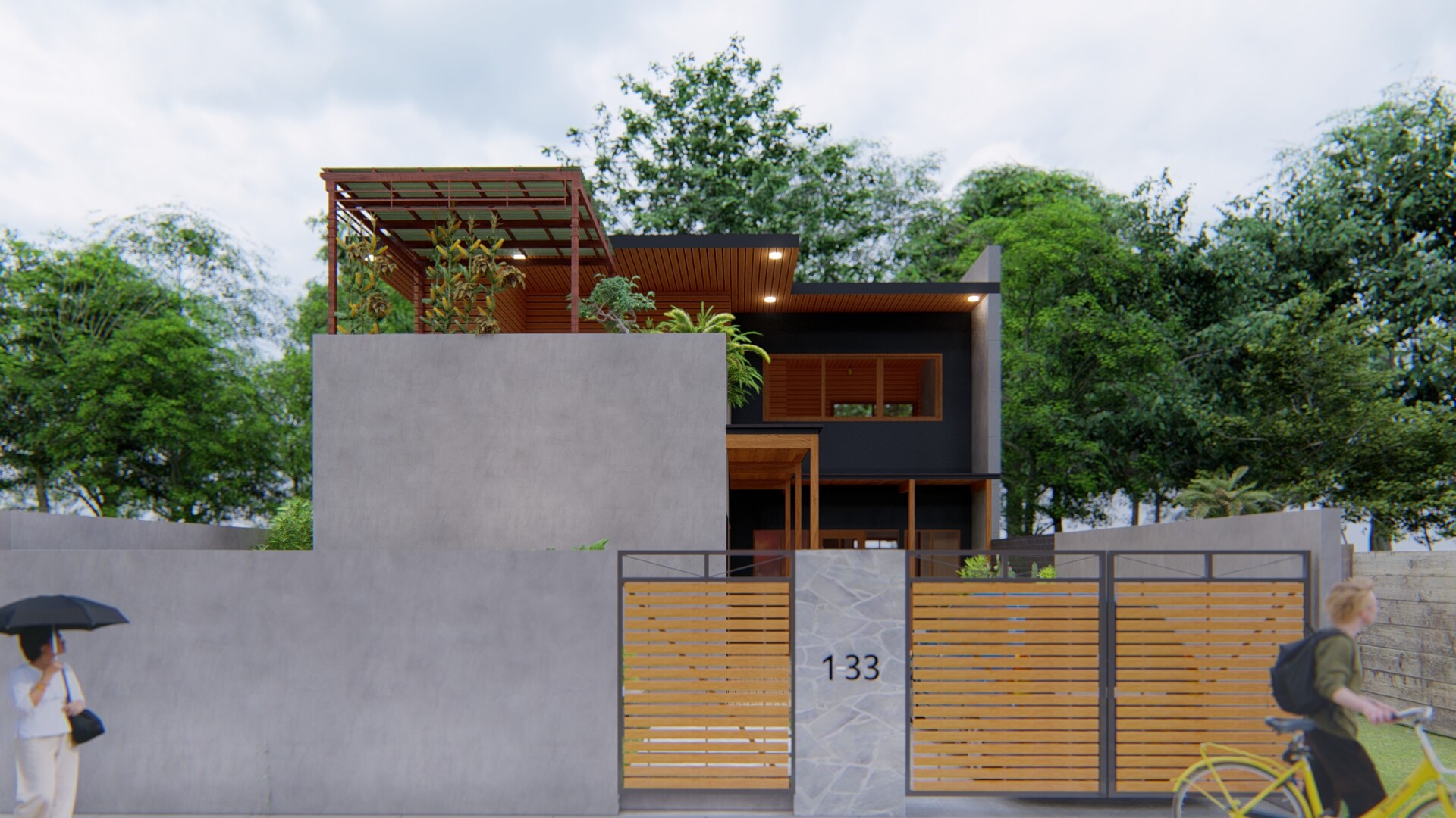 ArtStation - bermuda house