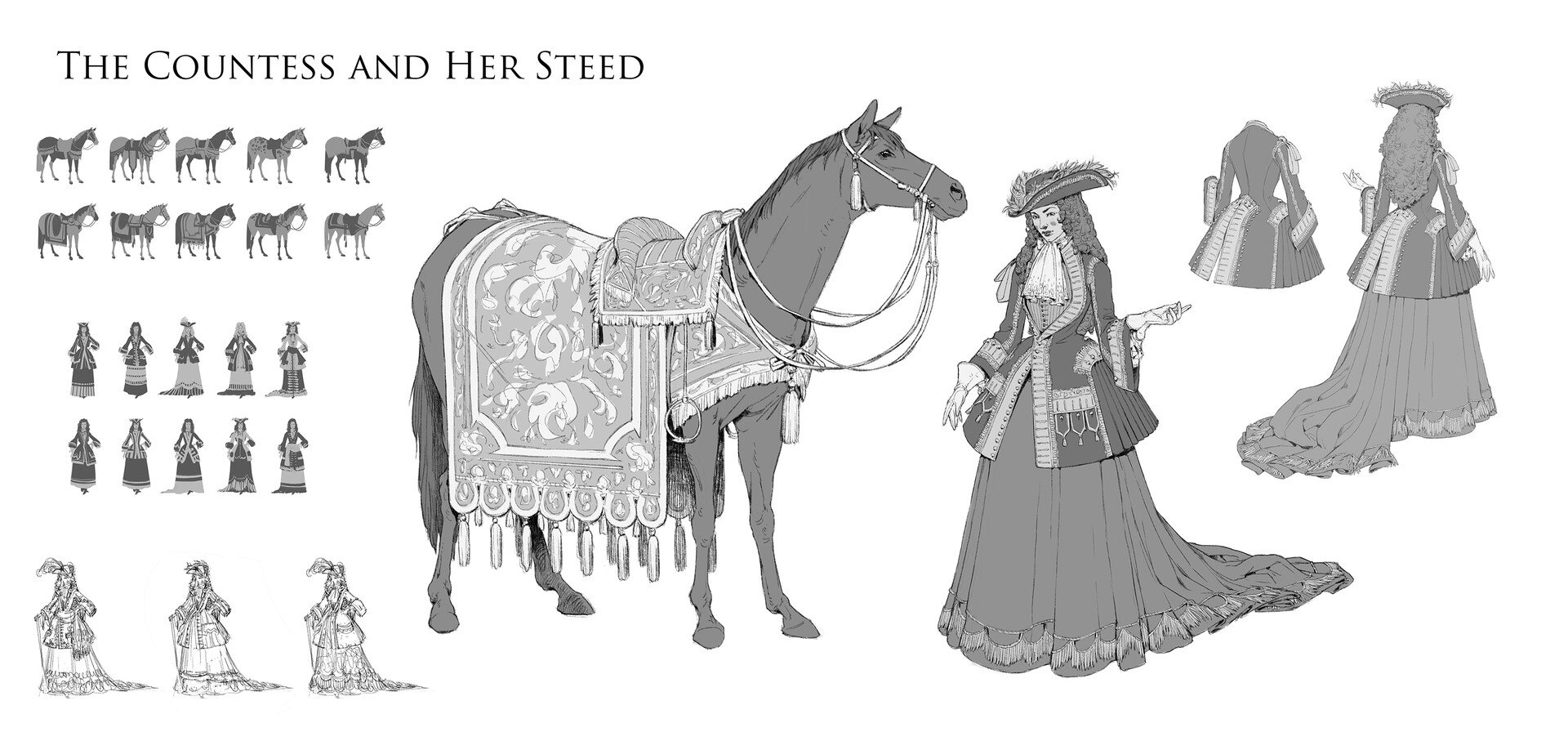 ArtStation - The Countess and Her Steed