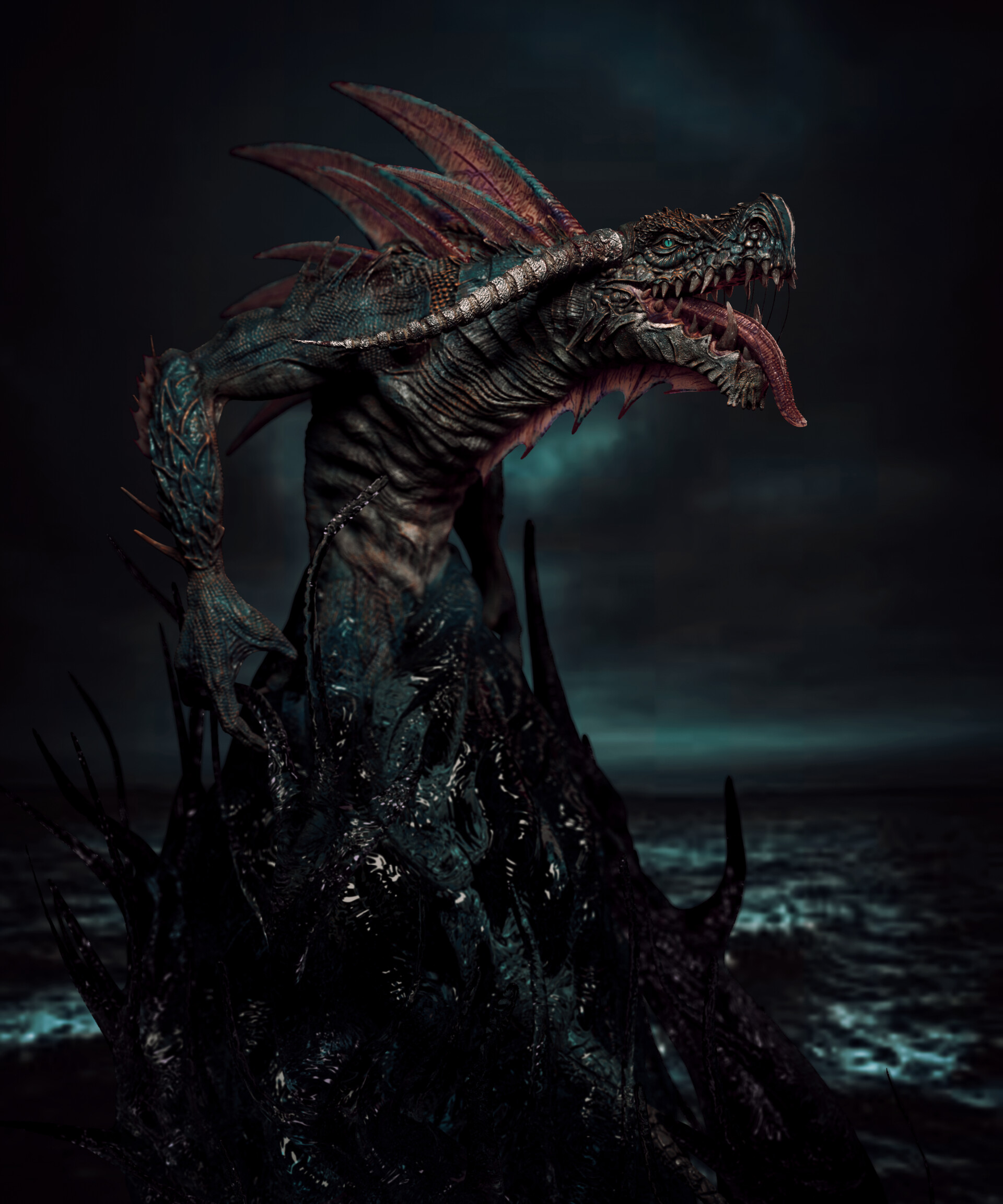 ArtStation - sea monster水怪