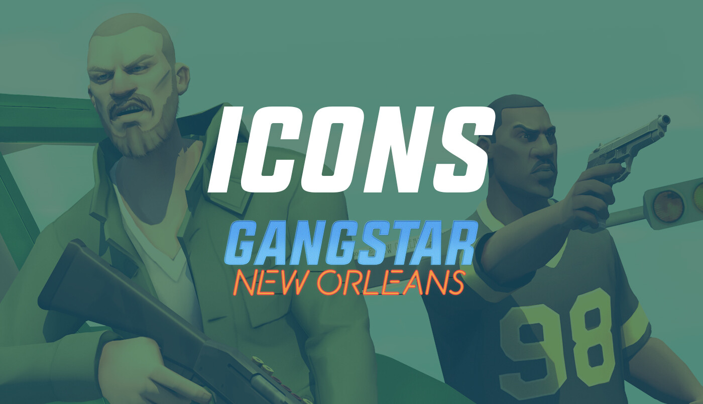 ArtStation - Gangstar New Orleans - 3D Icons