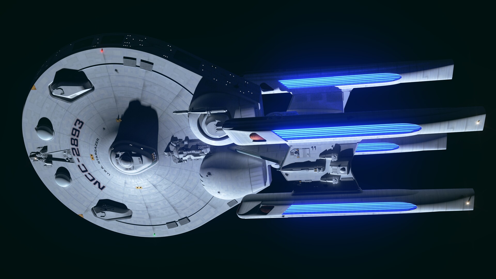 ArtStation - Constellation class starship (USS Stargazer)