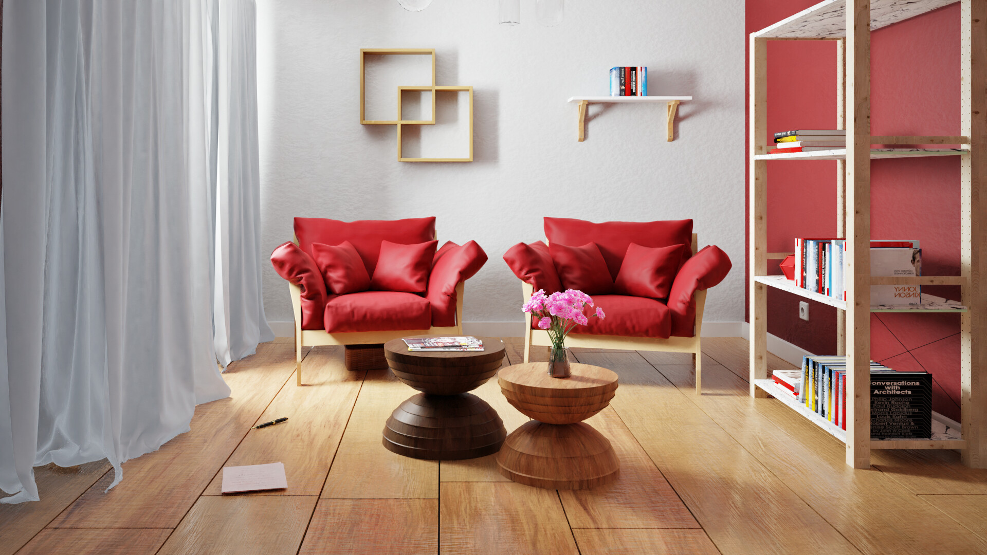 ArtStation - Architectural Design of a Living Room